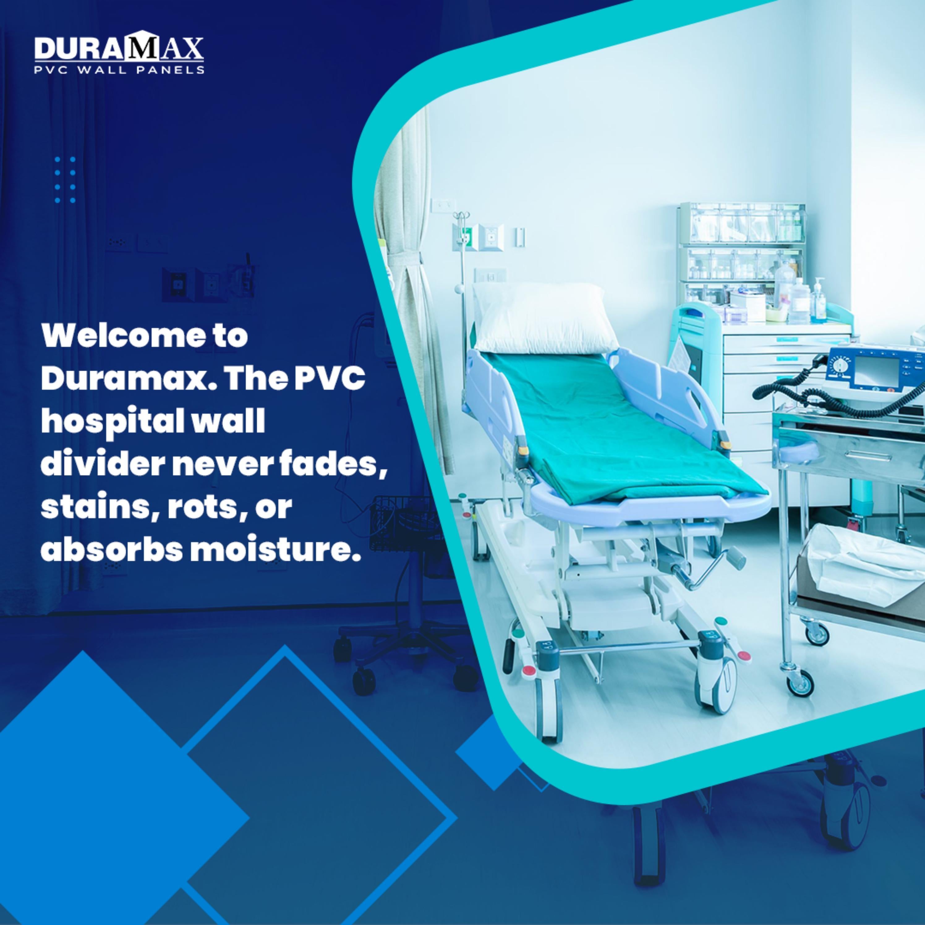PVC hospital wall divider is a better replacement for FRP by Duramax ...