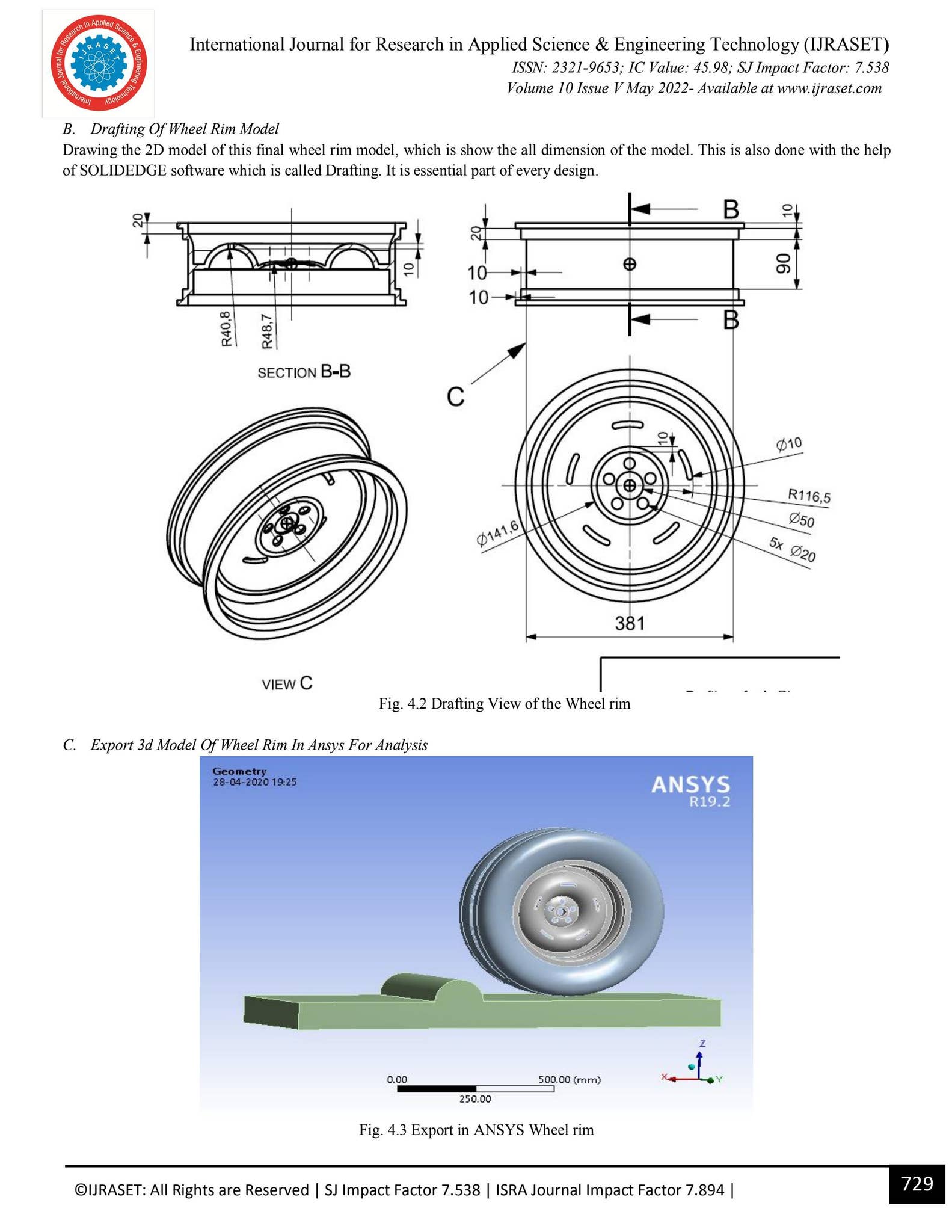 Dynamic Design and Analysis of Car Wheel Rim Using FEA Method by ...