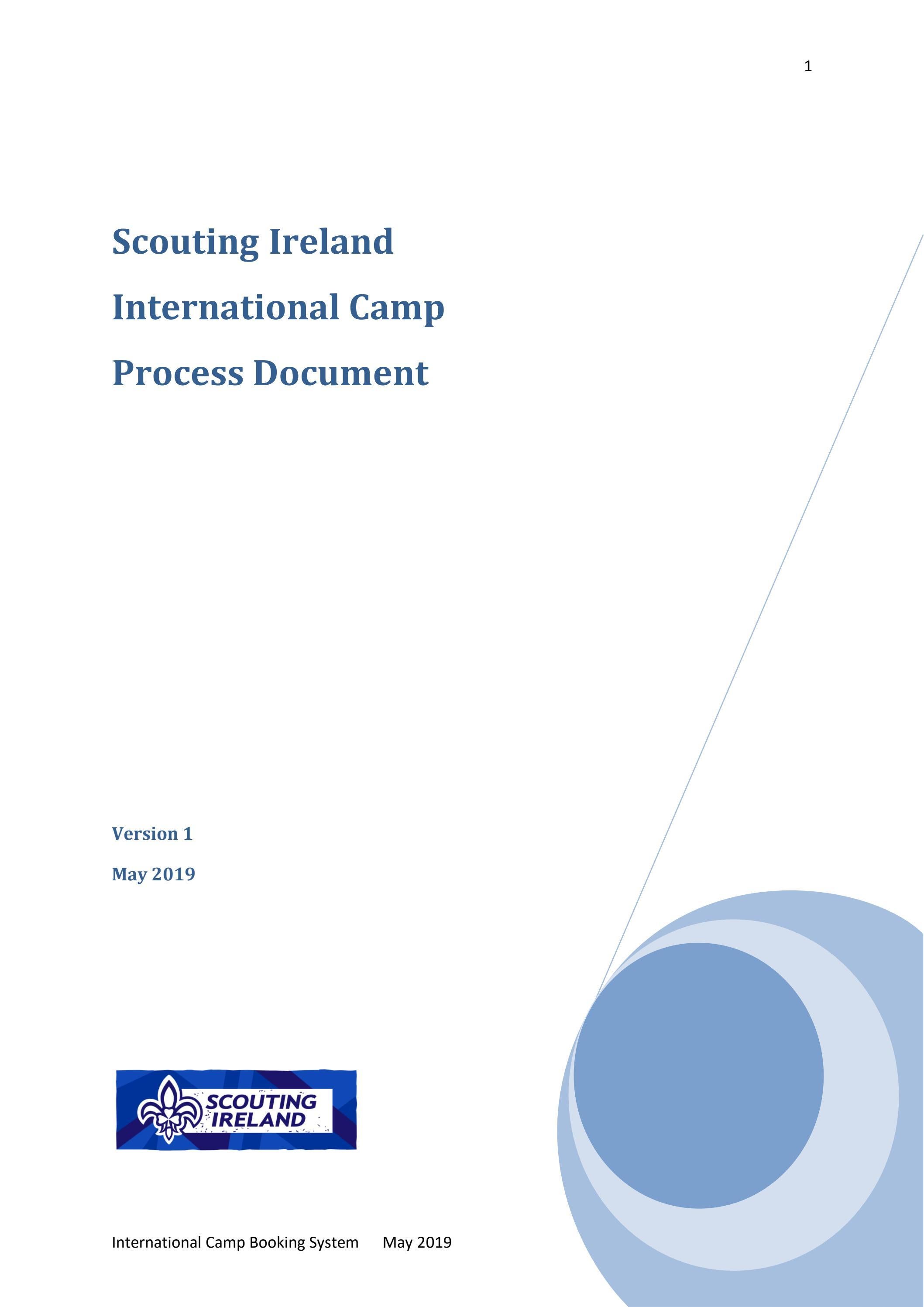 International Camp Booking Process Document May 2019 Version 1 by ...