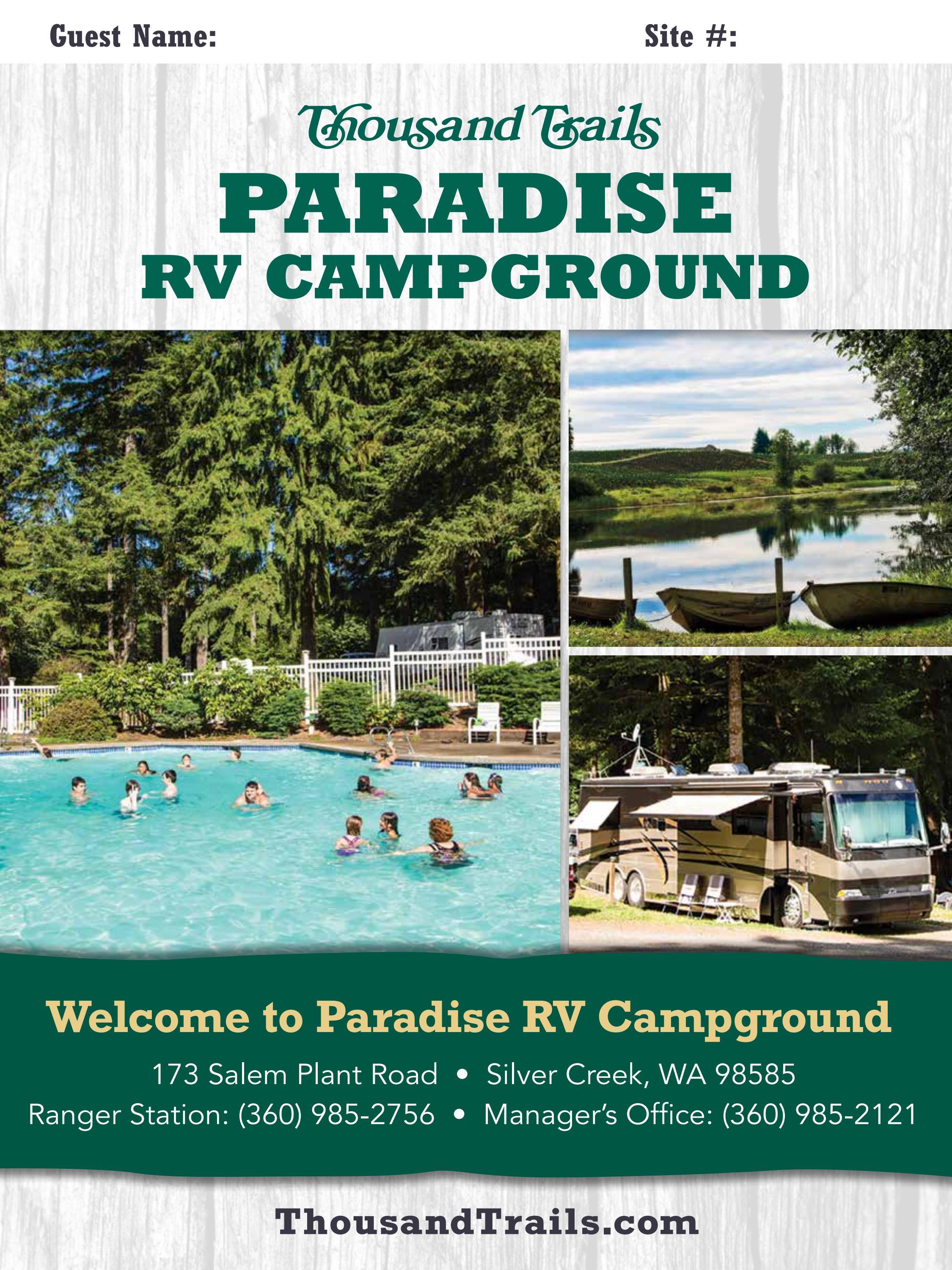 Thousand Trails - Paradise RV Campground by AGS/Texas Advertising - Issuu
