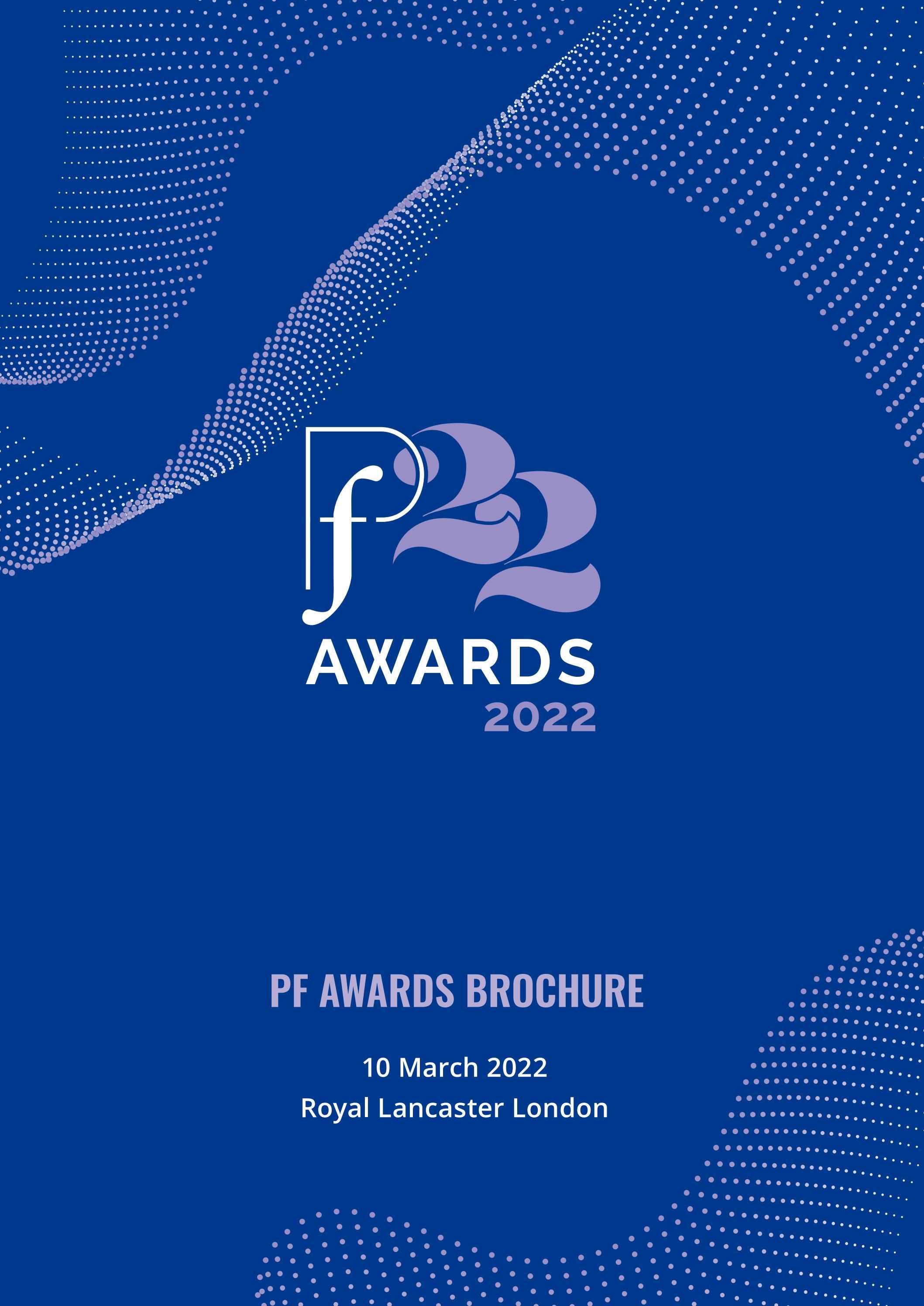 Pf Awards Brochure 2022 by E4H Ltd - Issuu