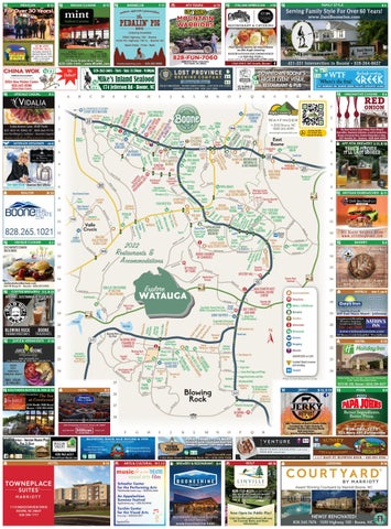 Watauga Wayfinder Visitor Map by High Country 365 - Issuu
