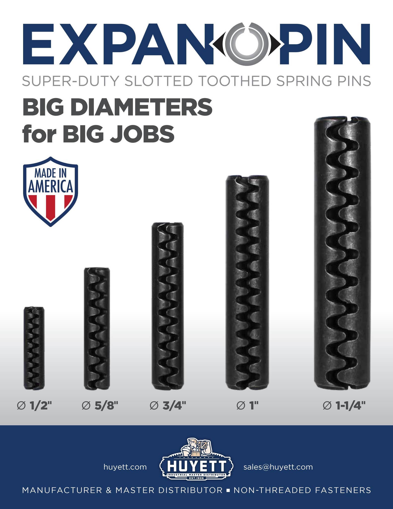ExpanPin Super-Duty Slotted Toothed Spring Pins by Huyett - Issuu