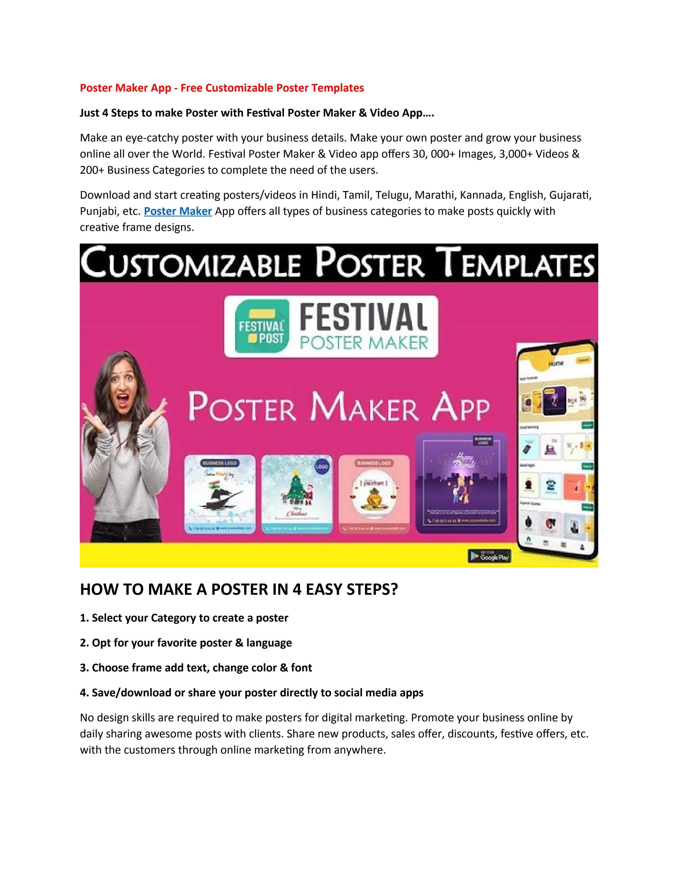 Poster Maker App Free Customizable Poster Templates By 