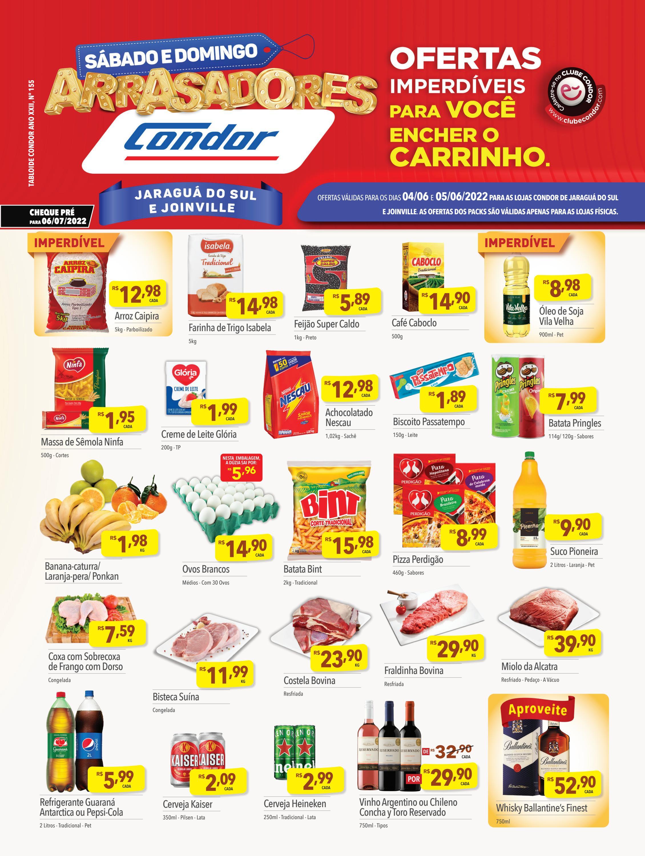 Sábado e Domingo Arrasadores Condor. Ofertas exclusivas para Jaraguá do ...