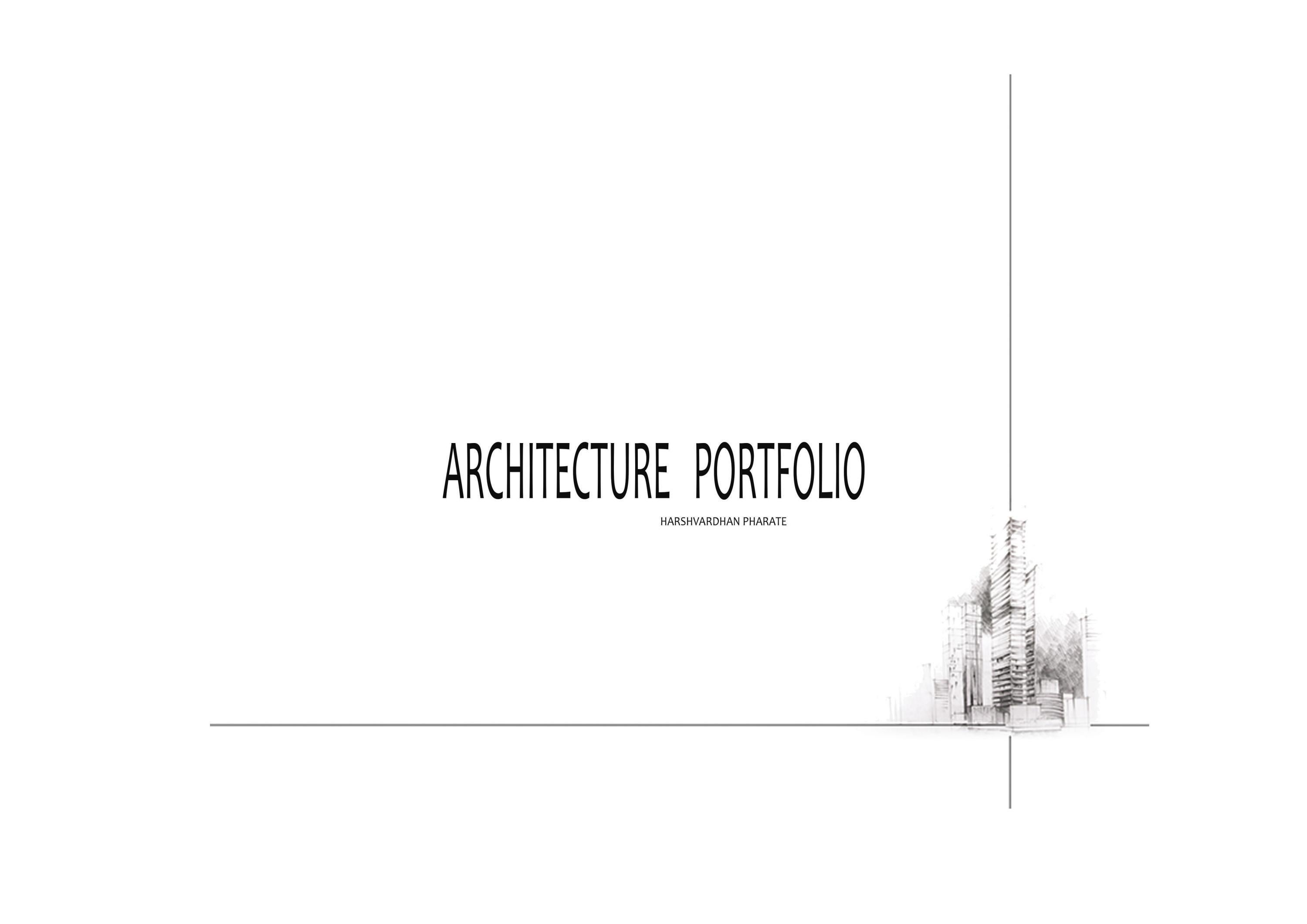 Architecture portfolio by harshvardhan pharate by harsh pharate - Issuu