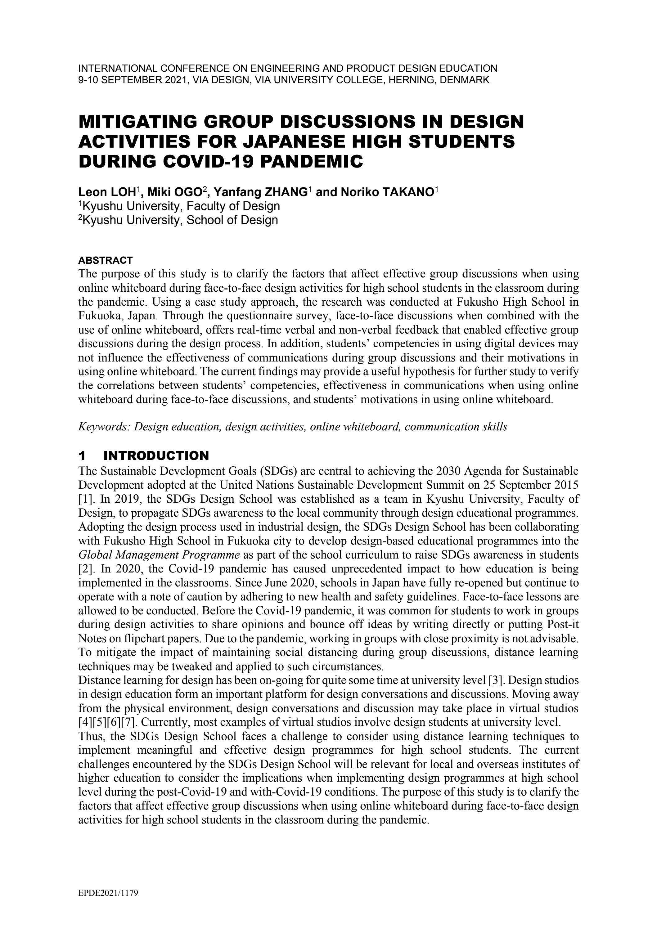 Mitigating Group Discussions In Design Activities By Education By