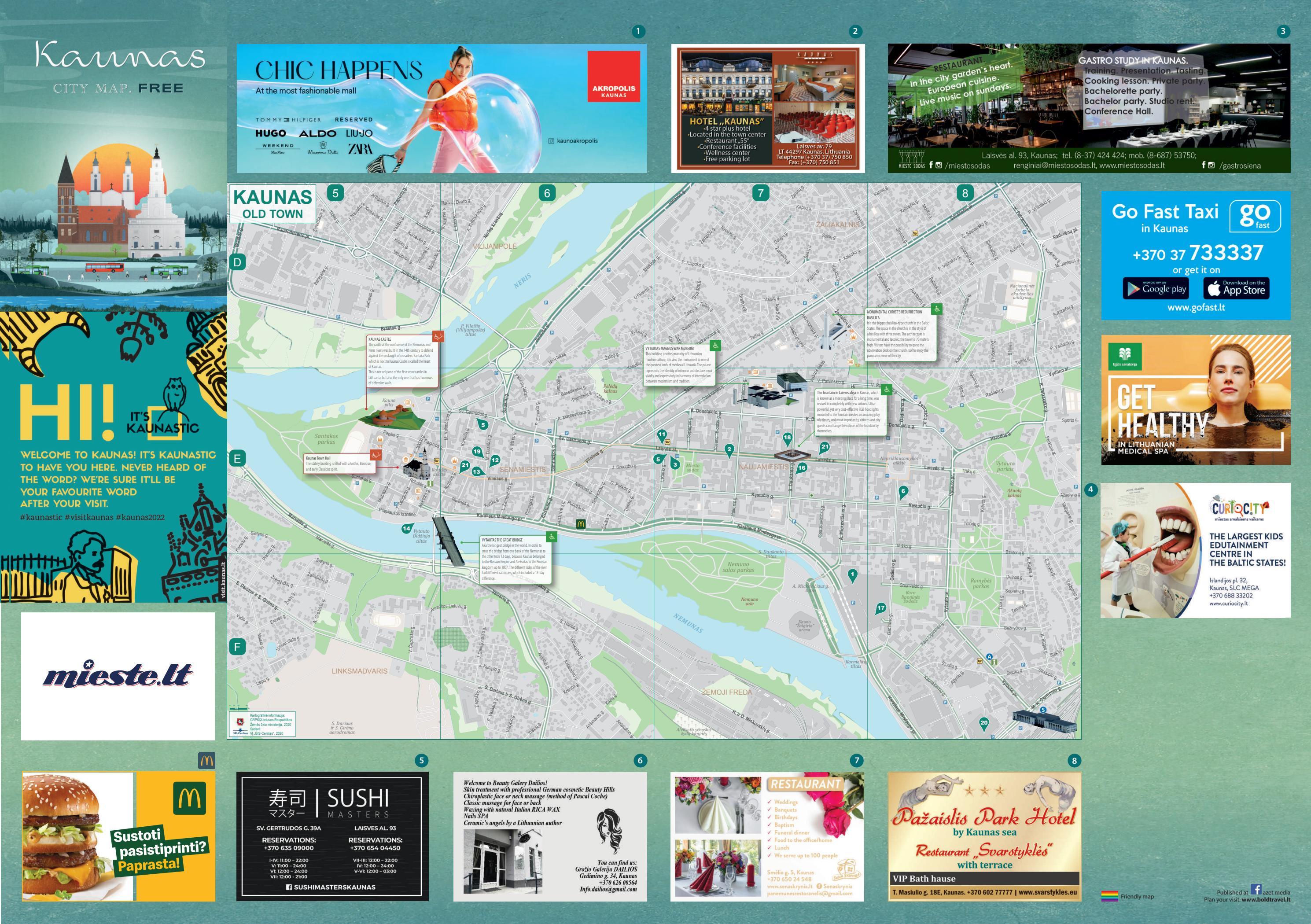 Kaunas City map 2022 by Rytis Pajaujis - Issuu