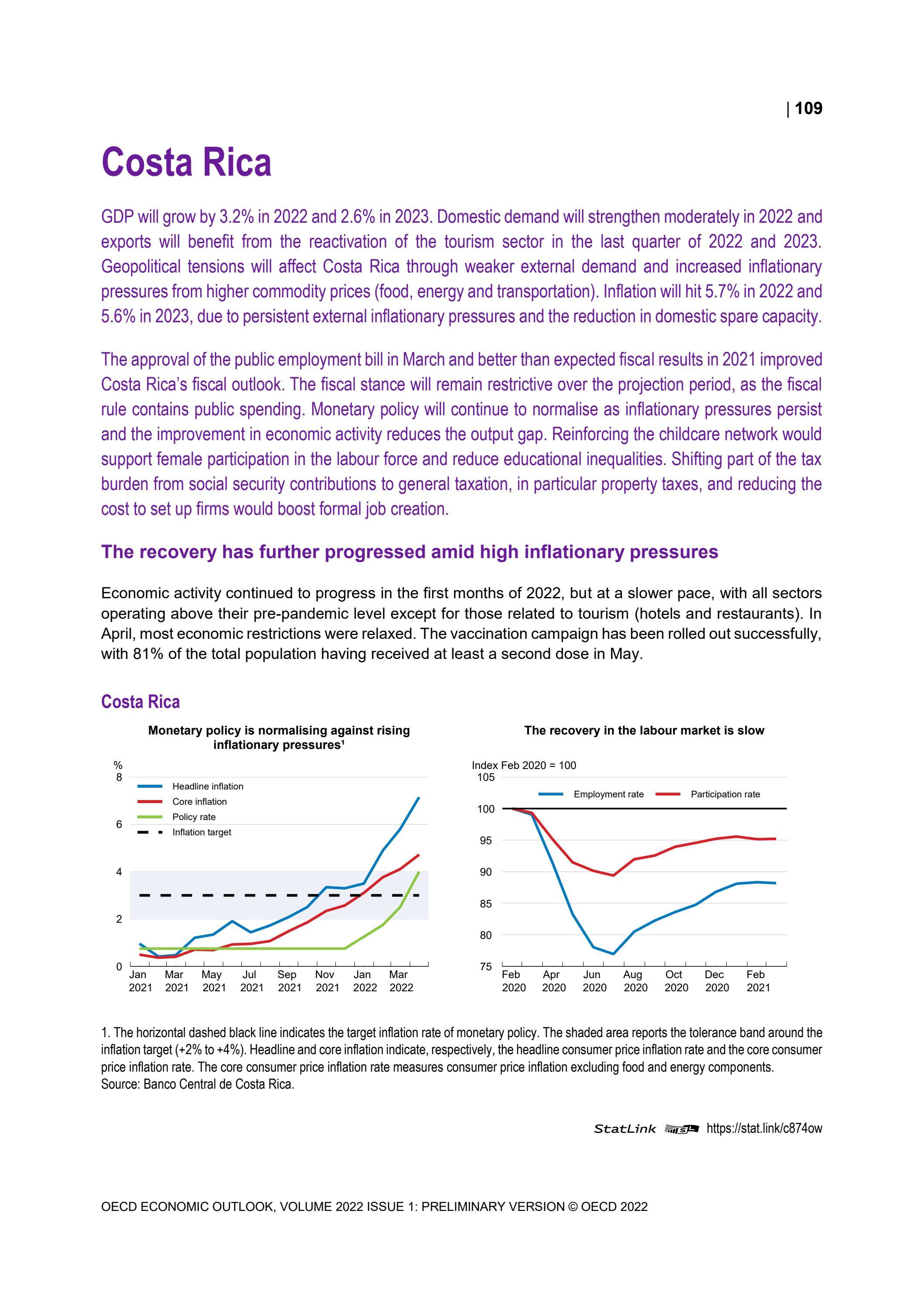 OECD Economic Outlook – June 2022: Costa Rica by OECD - Issuu