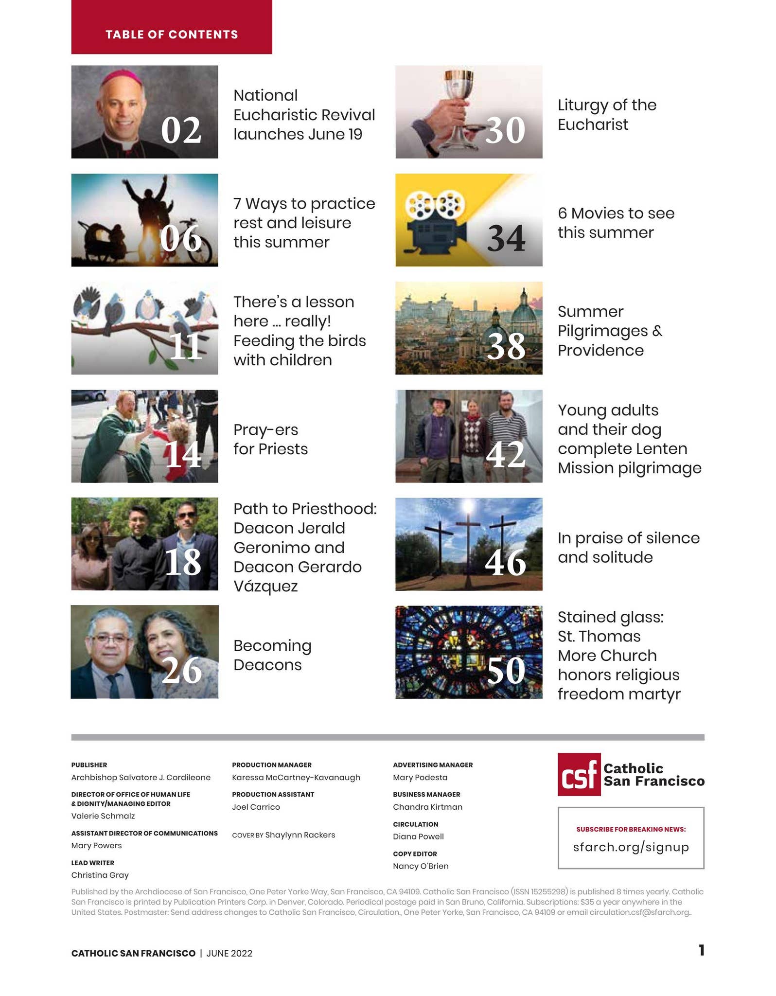 CSF June 2022 by Catholic San Francisco - Issuu