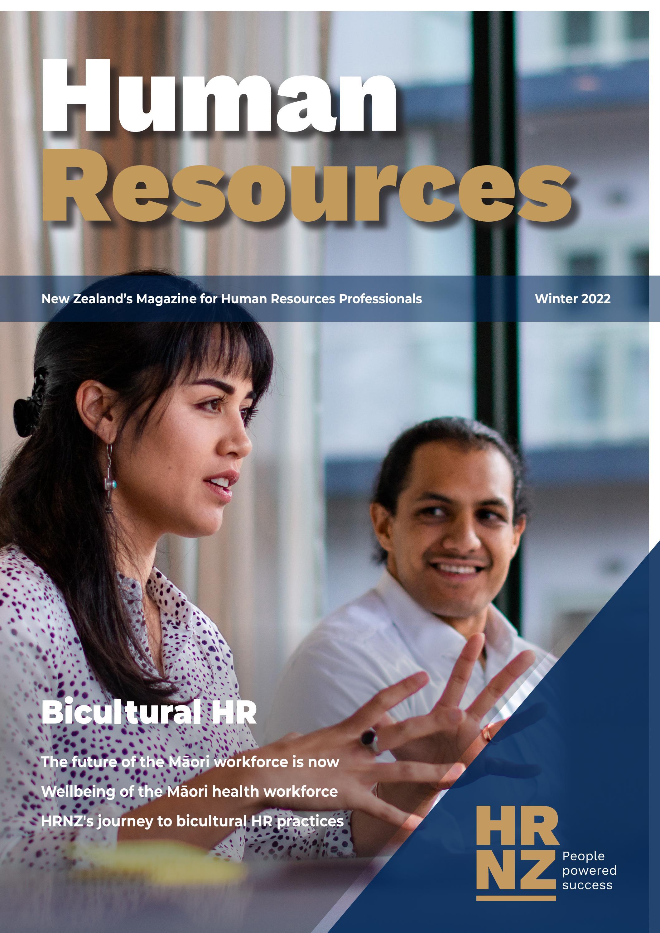 Human Resources - Winter 2022 (Vol 27 No 2) - Bicultural HR by hrnz ...