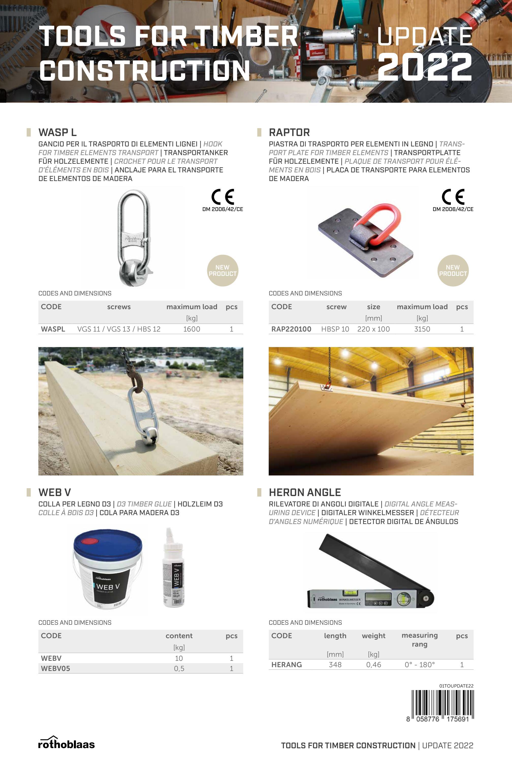 TOOLS FOR TIMBER CONSTRUCTION - NEWS 2022 by Rothoblaas - Issuu