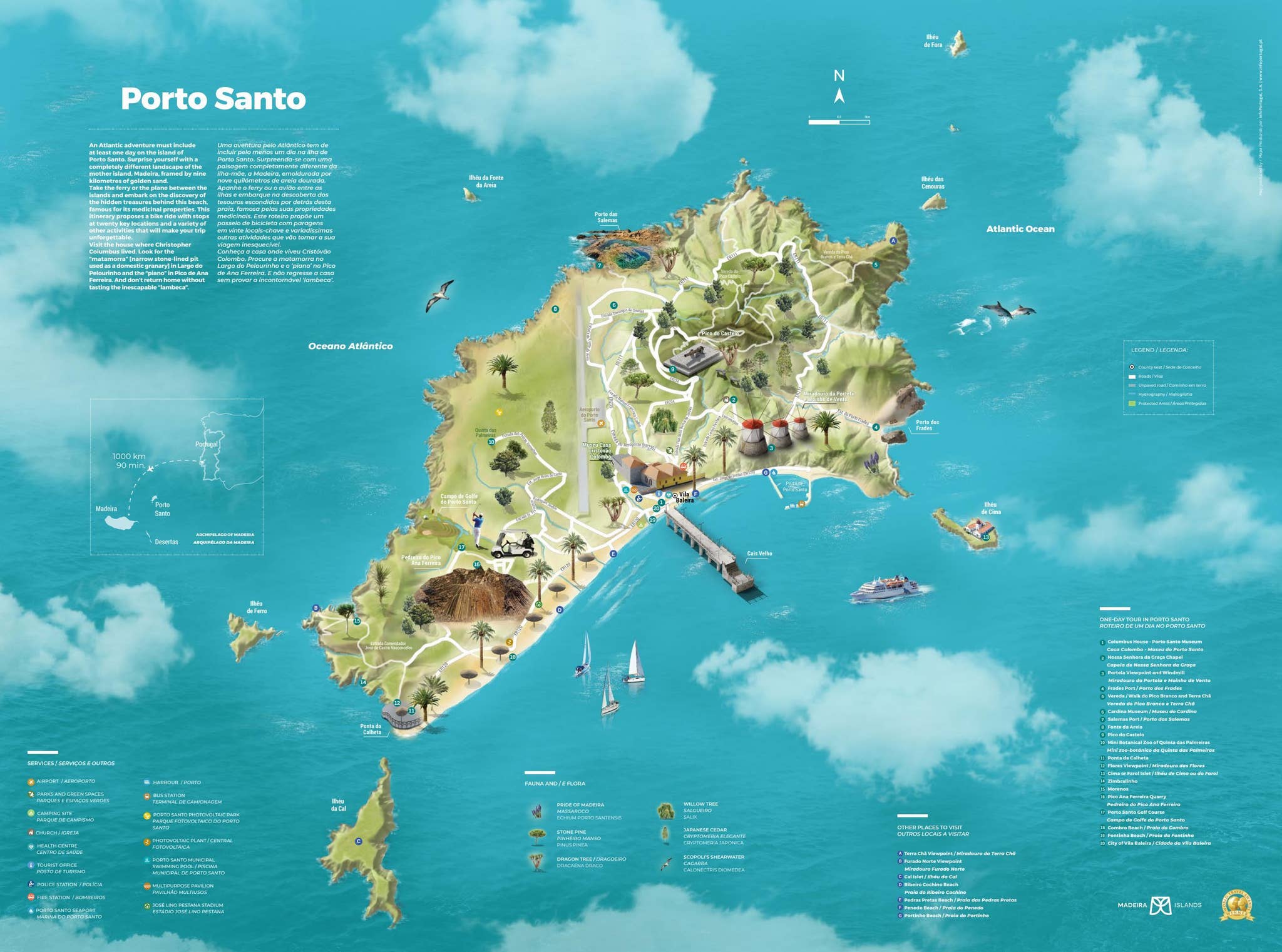 Porto Santo - Mapa / Map by Visit Madeira - Issuu