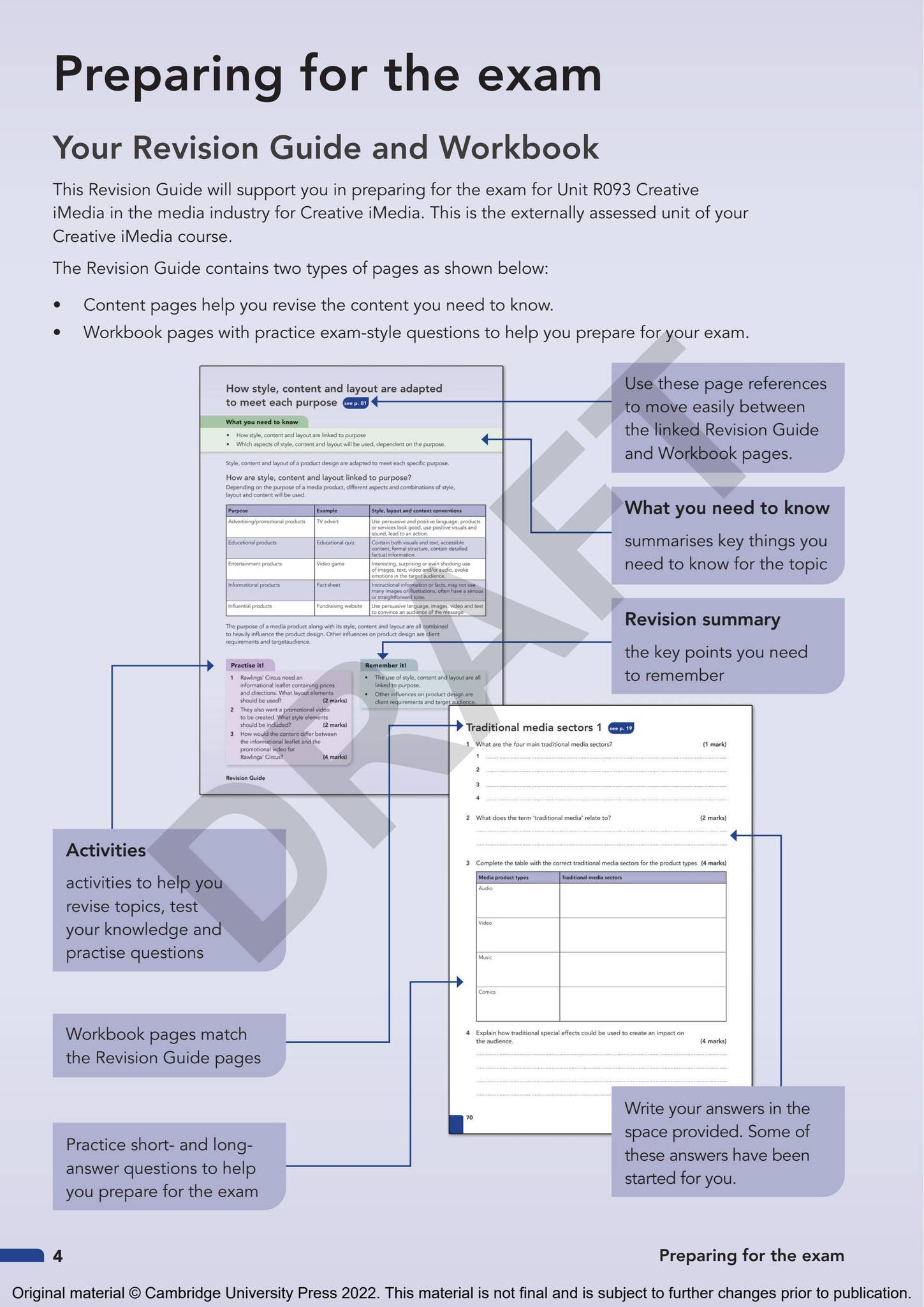 Cambridge Nationals Creative iMedia Revision Guide and workbook by ...