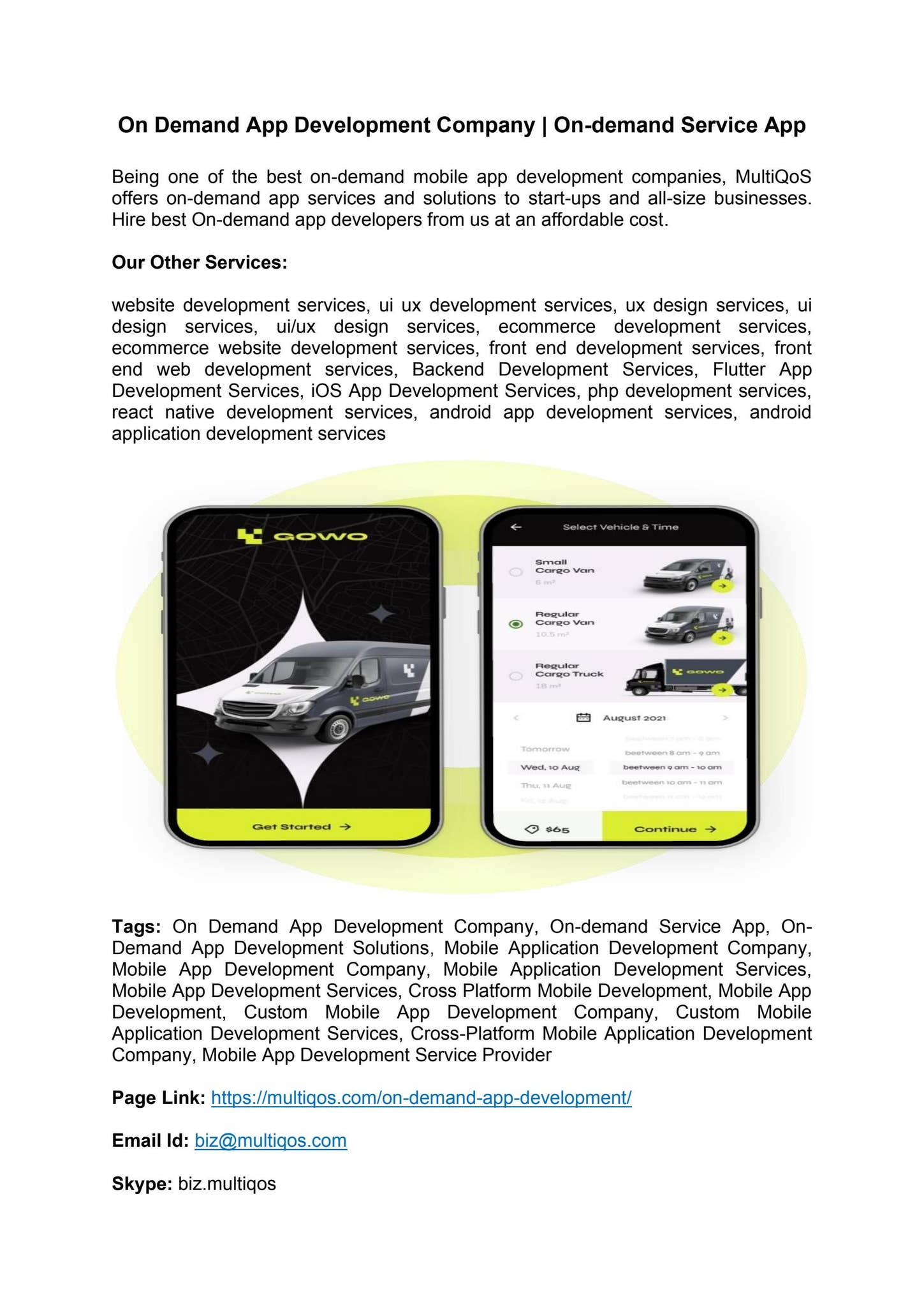 On Demand App Development Company | On-demand Service App by MultiQoS Tech - Issuu