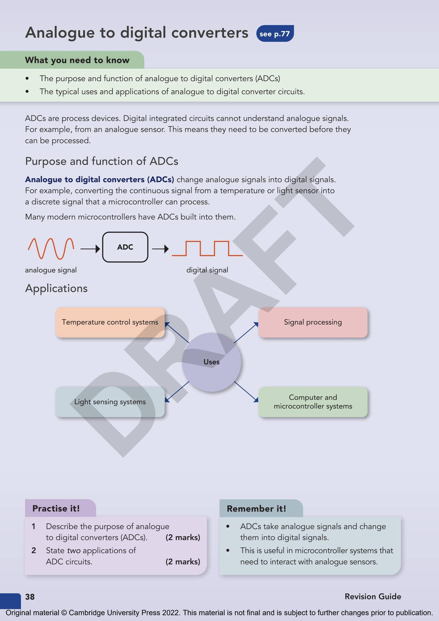 Cambridge Nationals Engineering Programmable Systems Revision Guide by ...