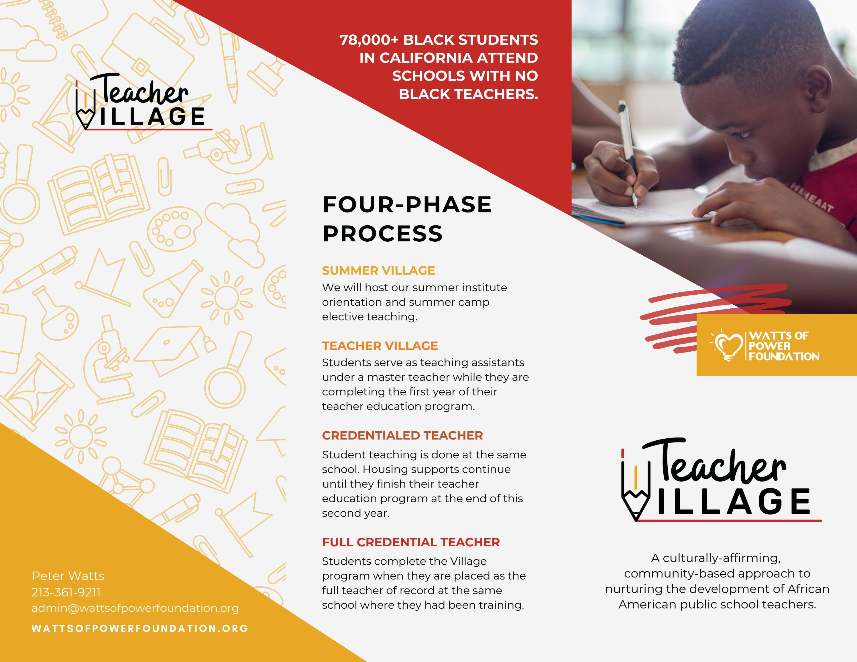 Teacher Village Brochure by Peter Watts - Issuu
