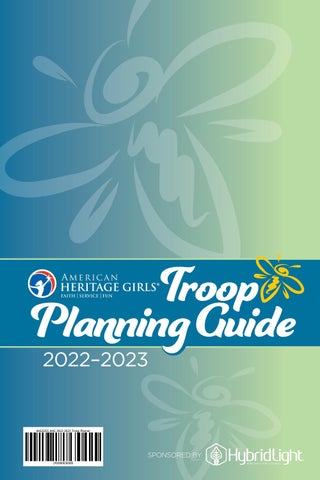 AHG Troop Planning Guide 2022-2023 by American Heritage Girls, Inc. - Issuu