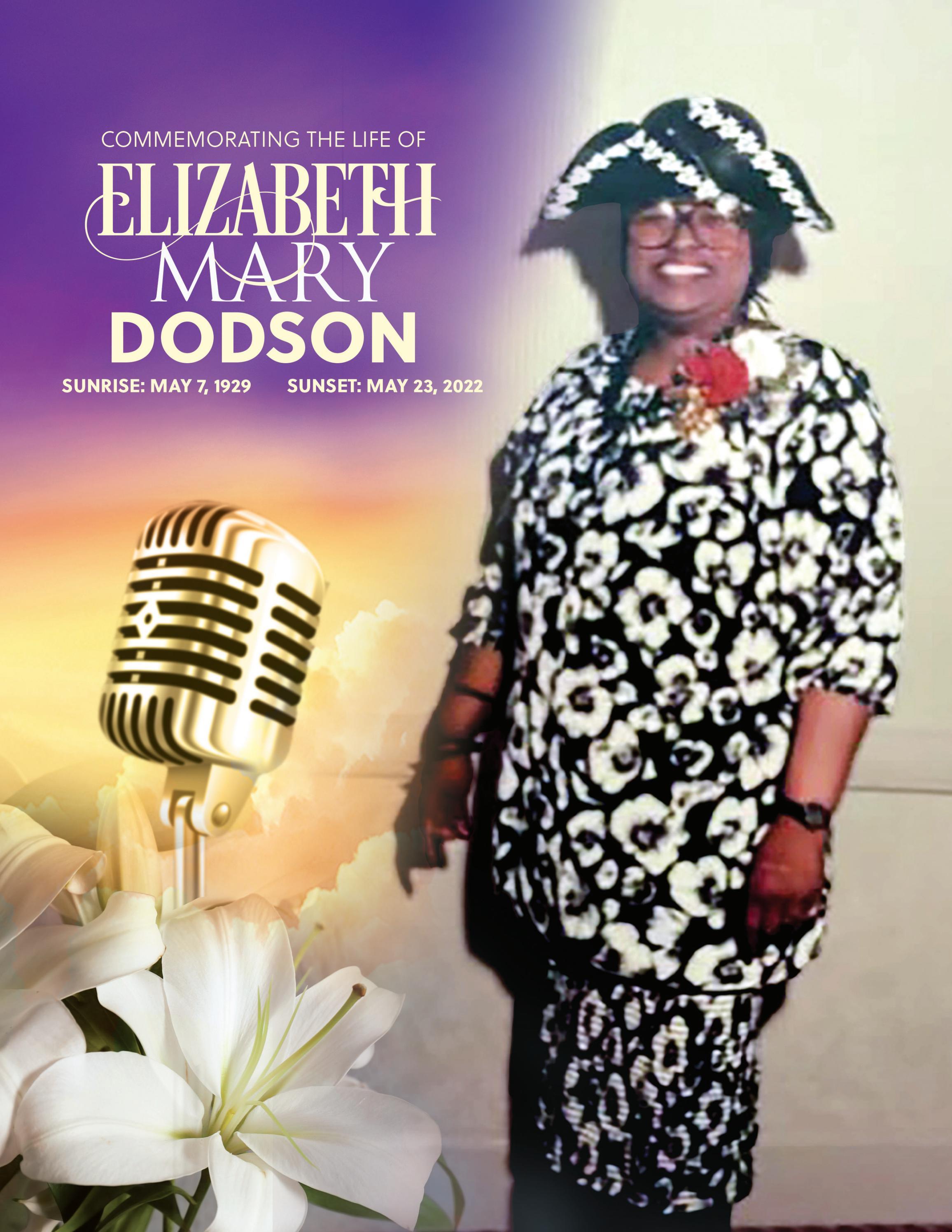Elizabeth Mary Dodson Program by MLDCommunications - Issuu
