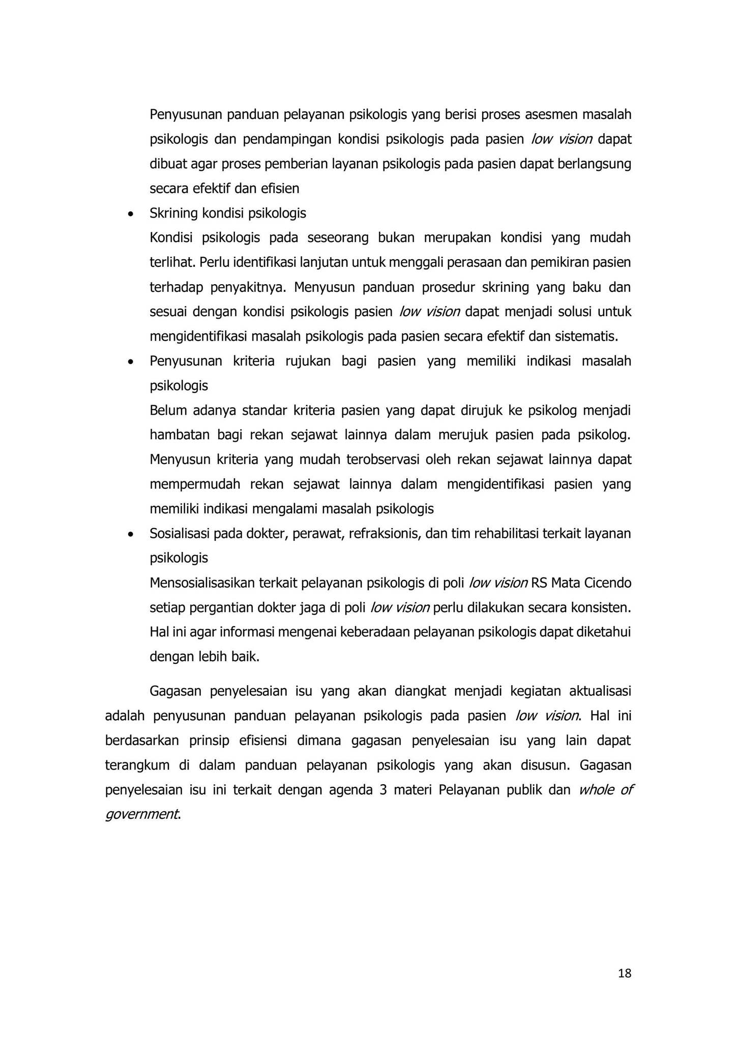 Optimalisasi Pelayanan Psikologis Pada Pasien Low Vision Di Rumah Sakit ...