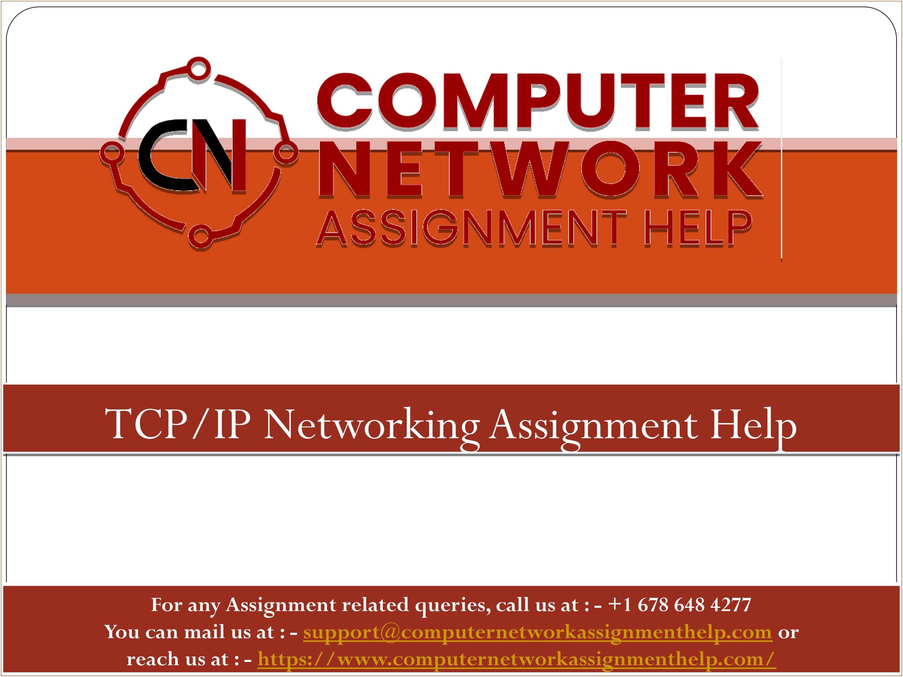TCPIP Networking Assignment Help by Computer Network Assignment Help - Issuu