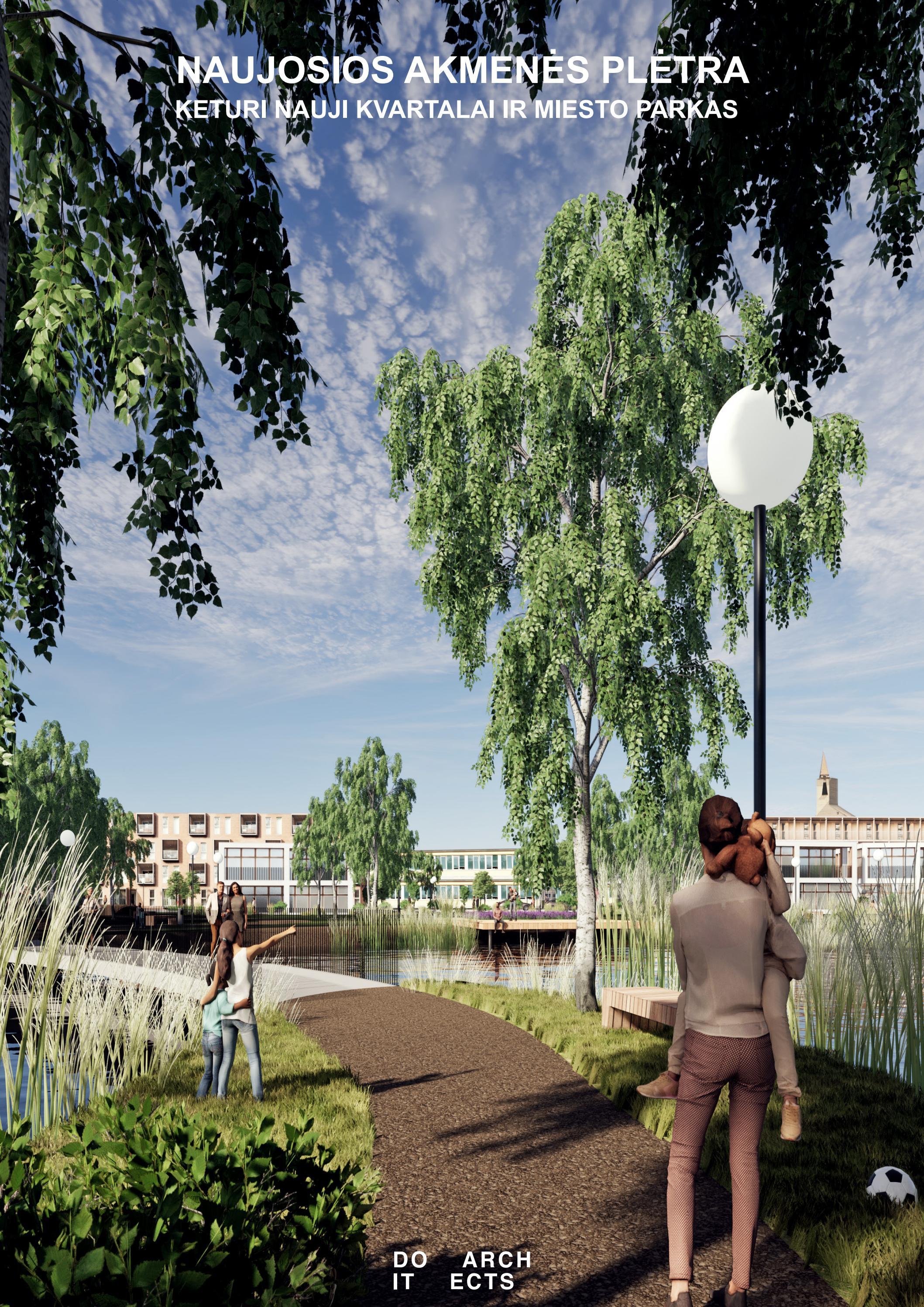 Multi residential housing and city park in Naujoji Akmenė by DO ...