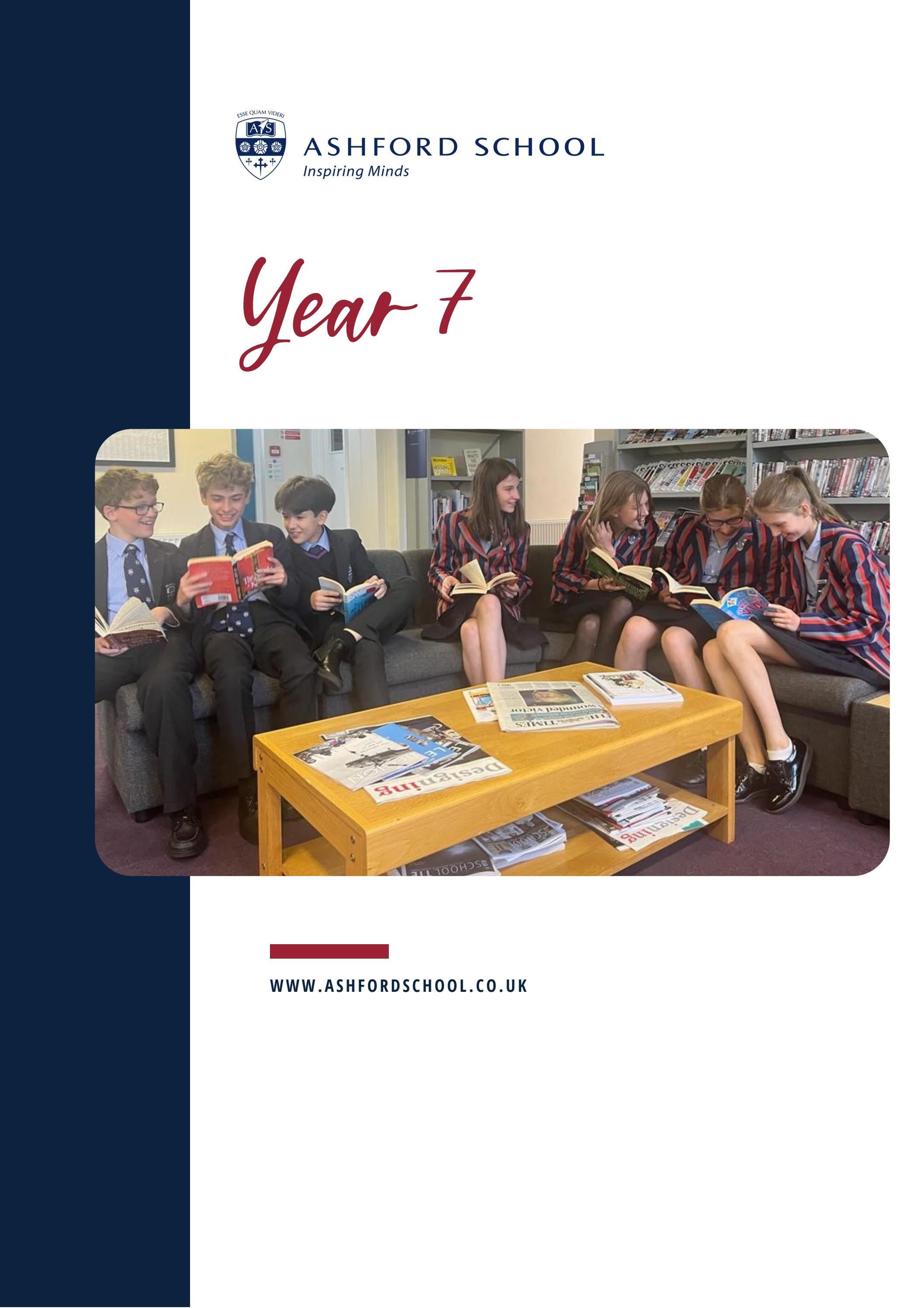 Year 7 Booklet by AshfordSchool - Issuu
