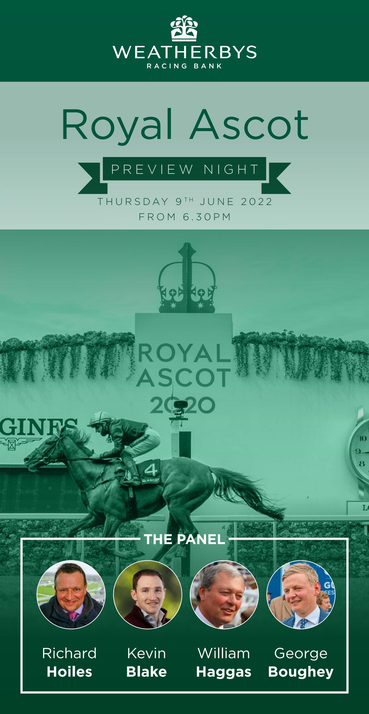 Weatherbys Bank Preview Evening - Royal Ascot by Weatherbys - Issuu