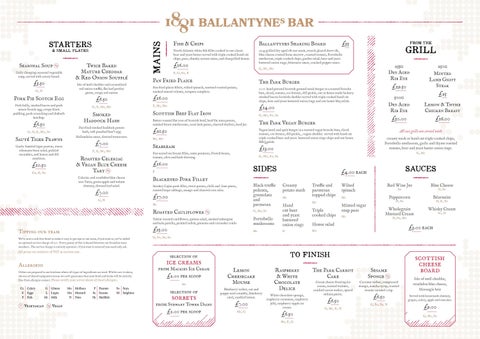 Park Bar Menu by Peebles Hydro - Issuu