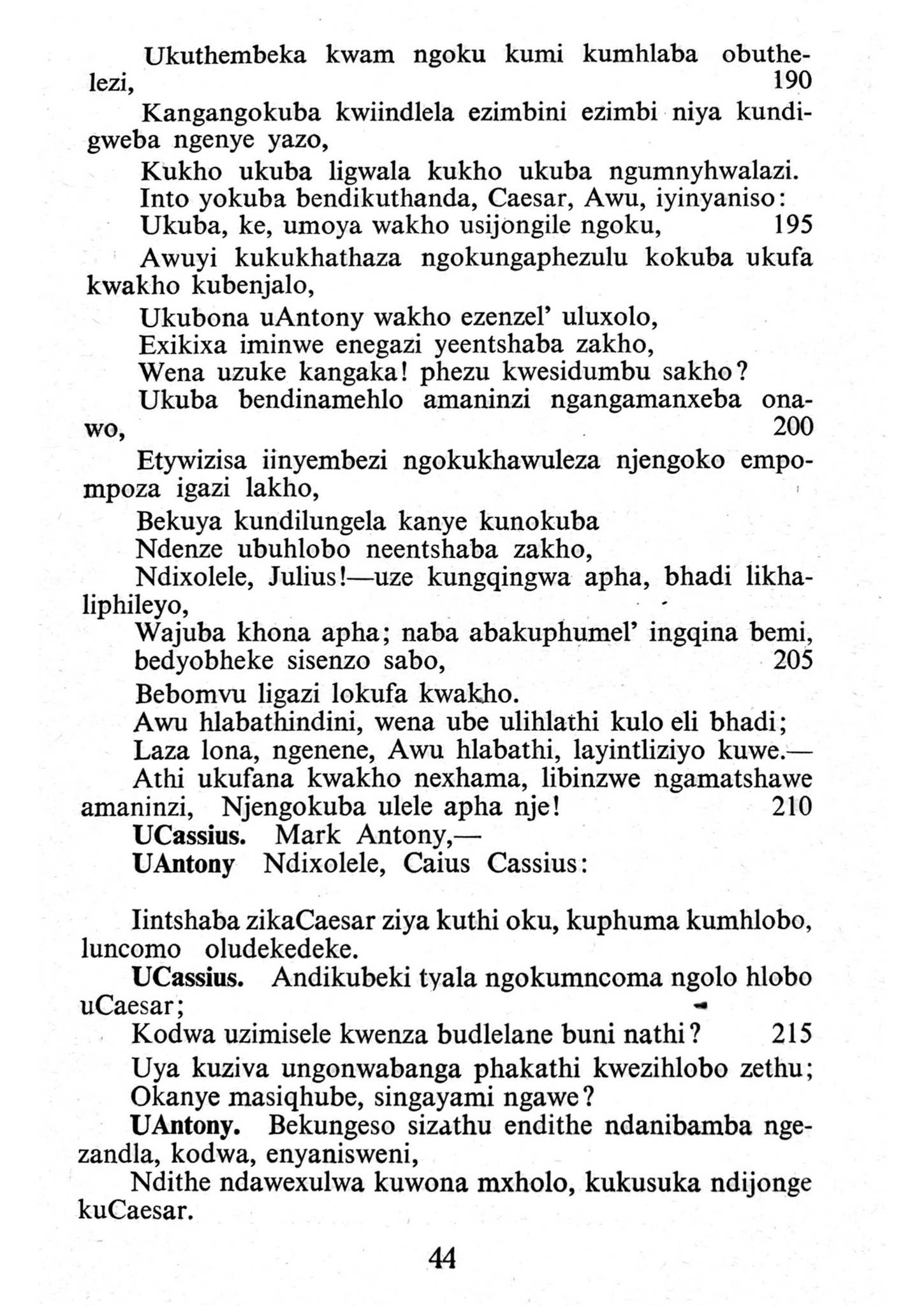 B.B. Mdledle - uJulius Caesar by Shakespeare in Southern Africa - Issuu