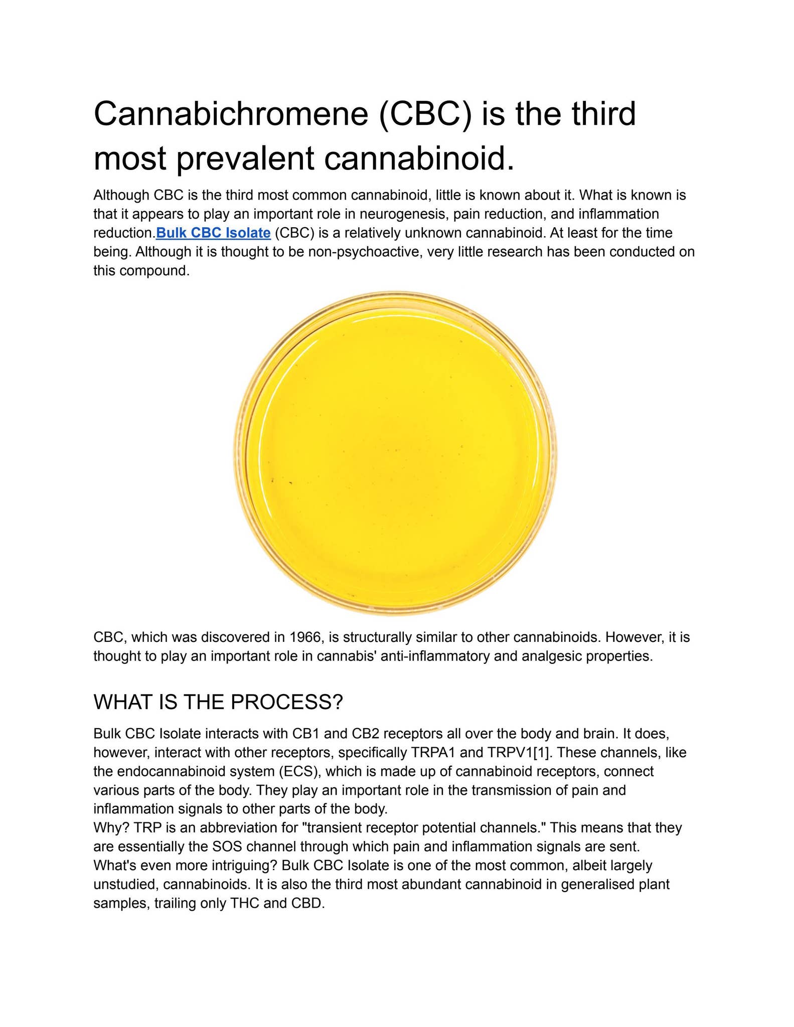 Cannabichromene (CBC) is the third most prevalent cannabinoid. by ...