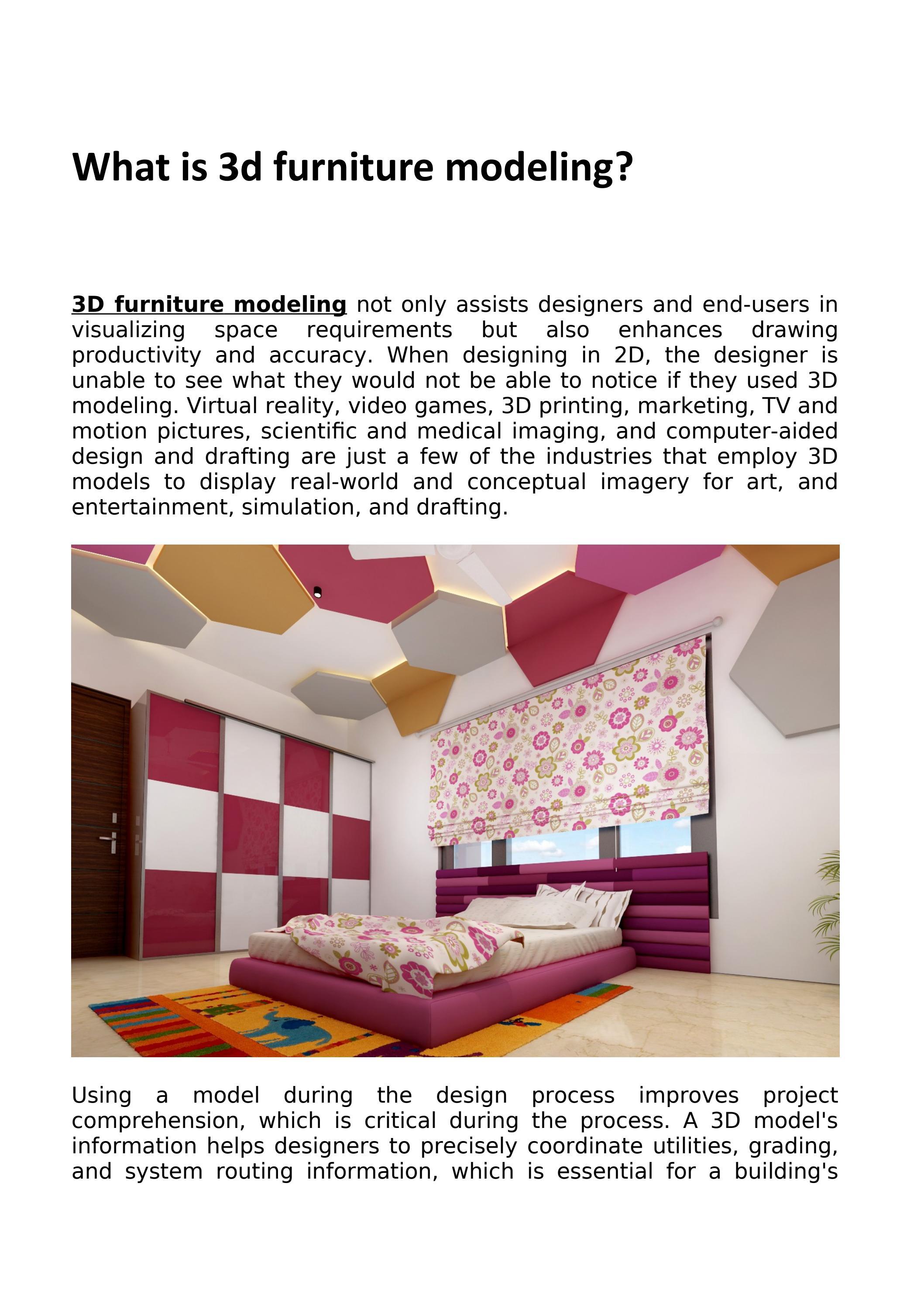What is 3d furniture modeling? by 3D Furniture Modeling Studio - Issuu