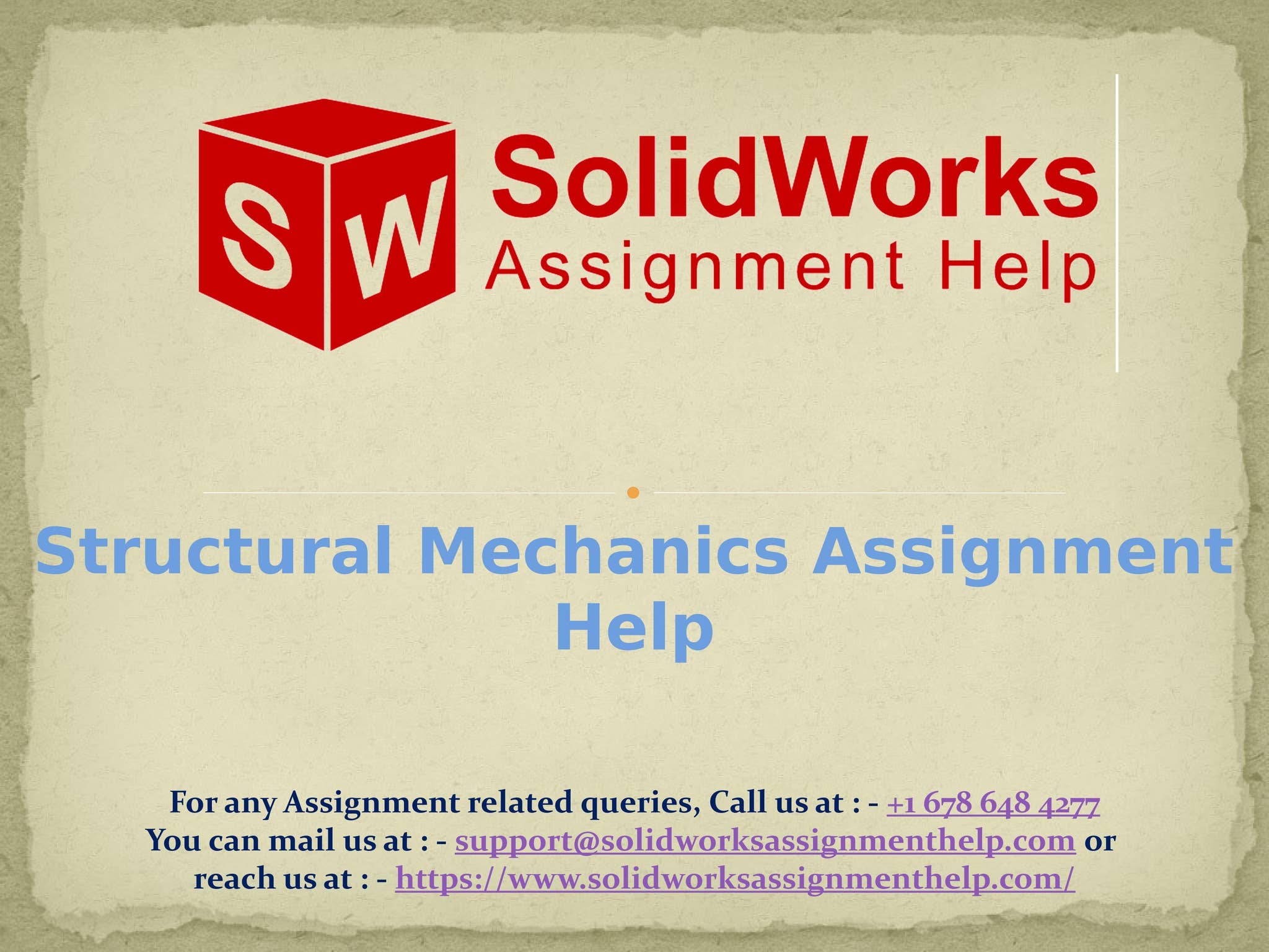 Structural Mechanics Assignment Help by Solidwork Assignment Help - Issuu