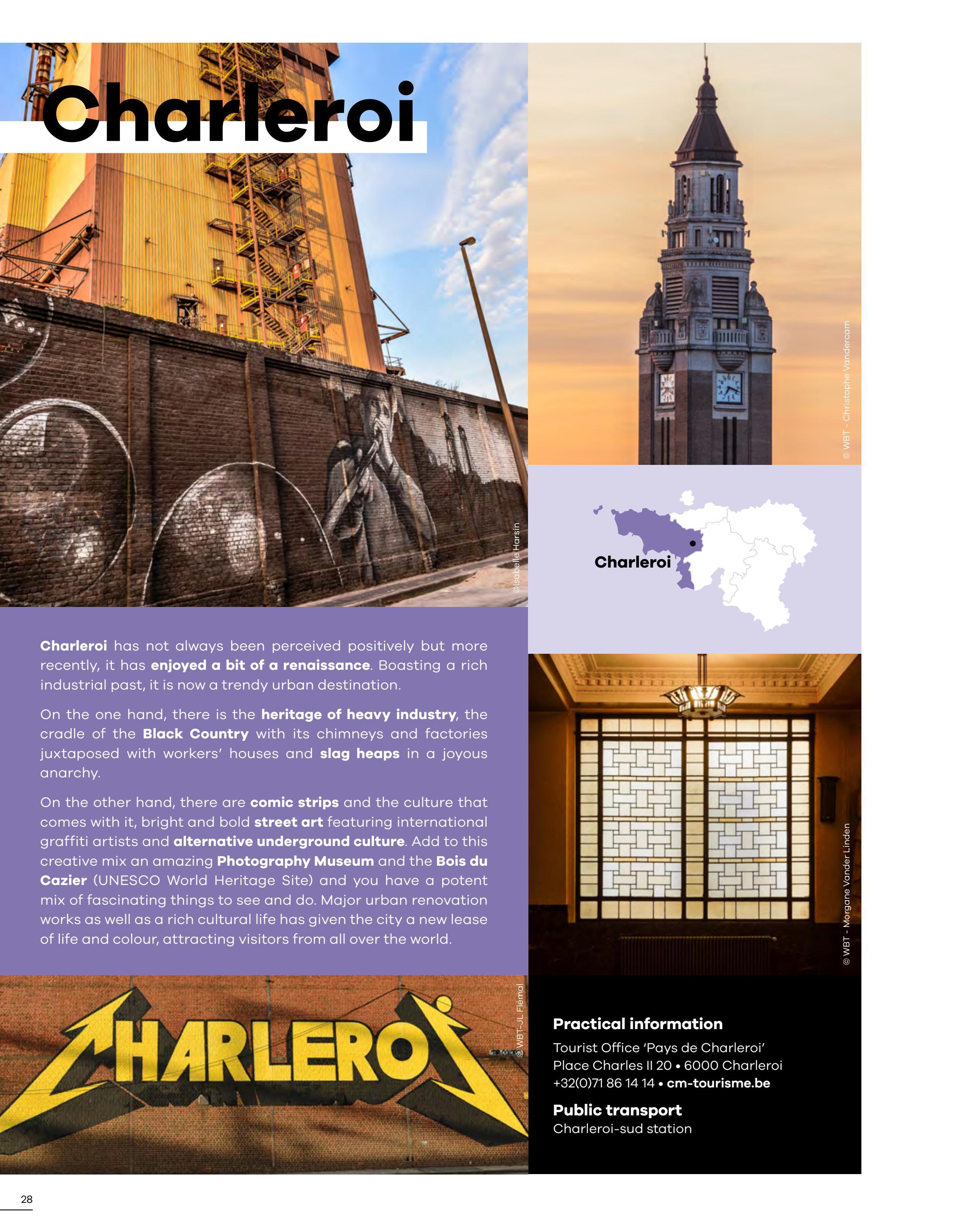 Charleroi: a town in full renewal by VISITWallonia - Issuu