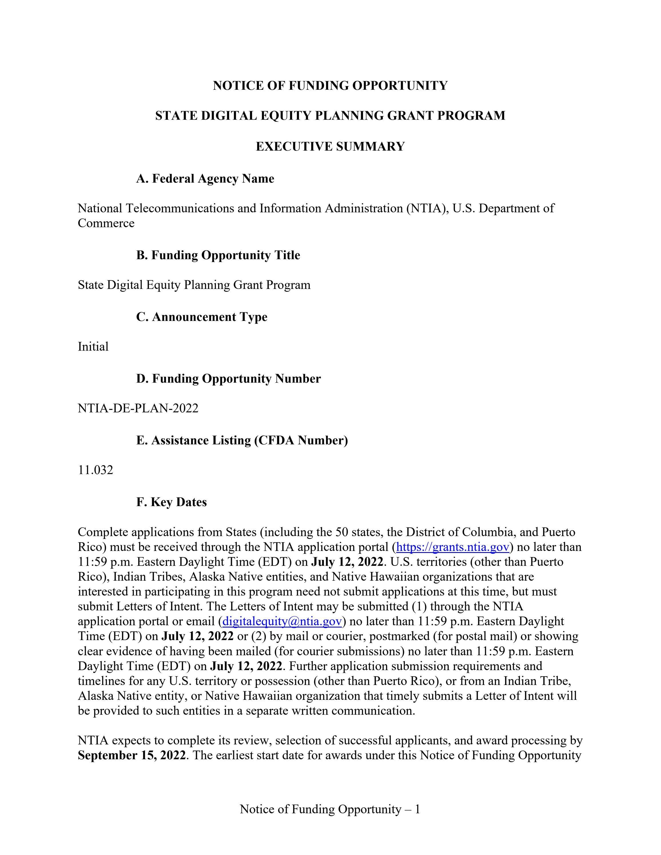 State Digital Equity Act (DE) Program by Utah Governor's Office of ...