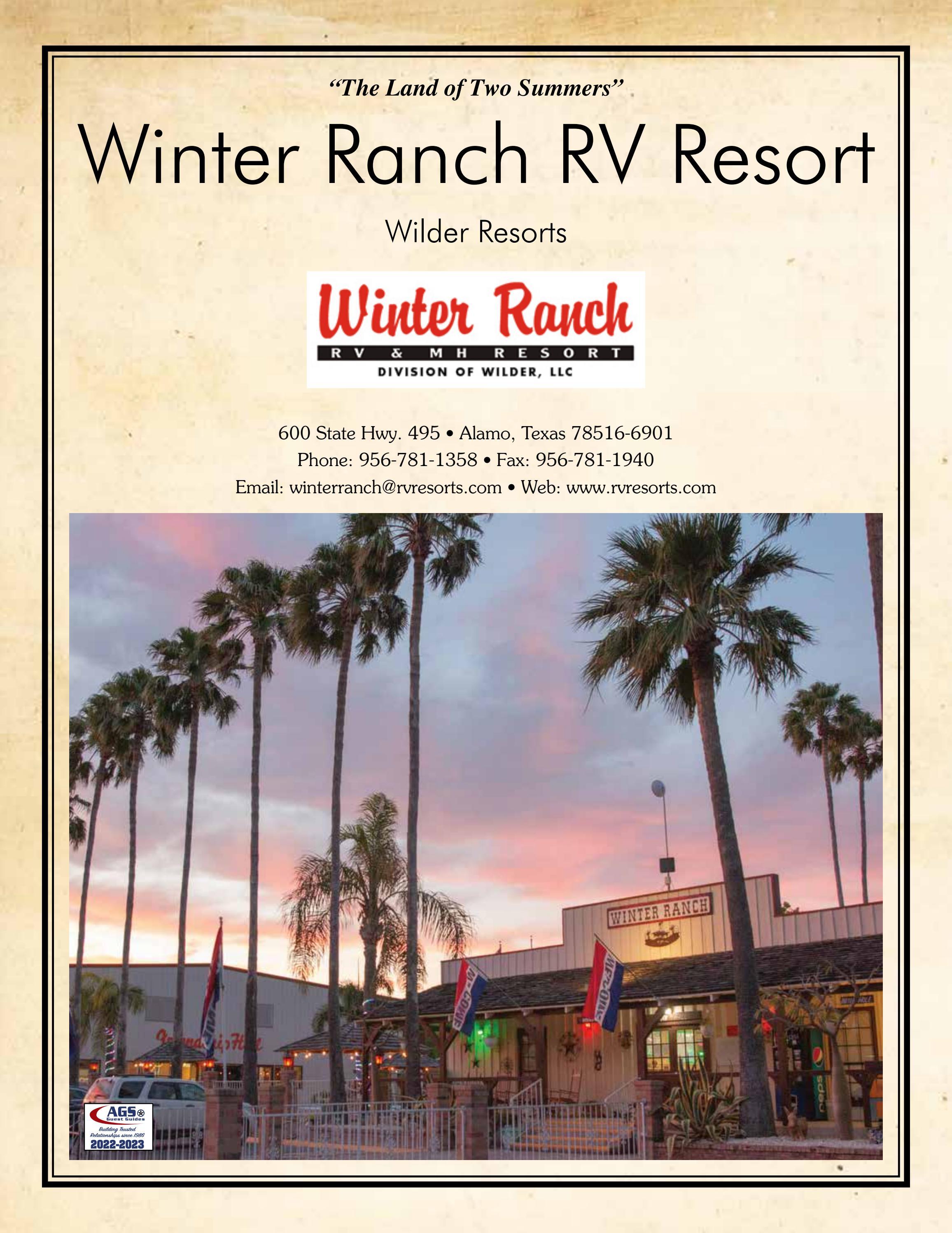 Winter Ranch RV Resort by AGS/Texas Advertising - Issuu