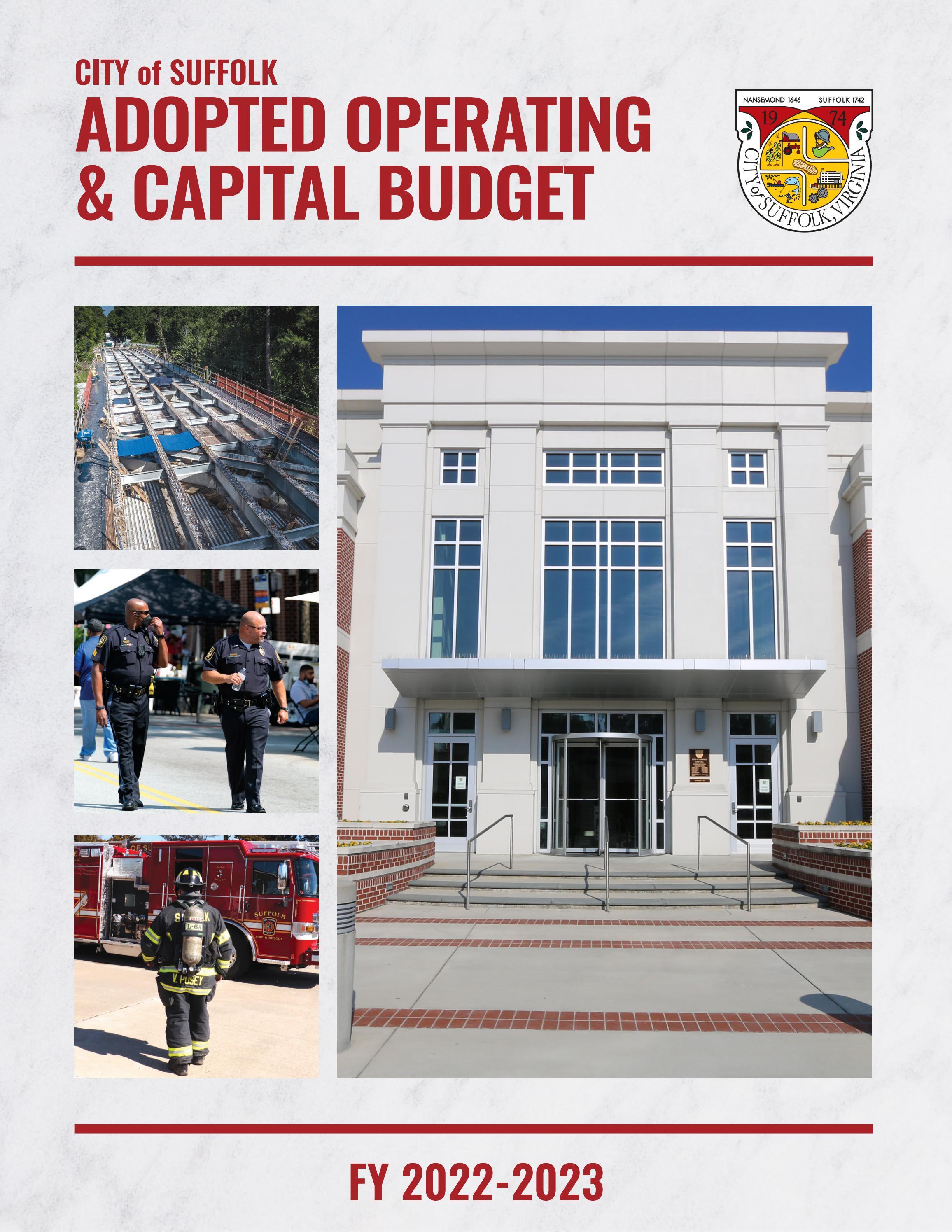 FY 2022 2023 Adopted Operating Capital Budget By City Of Suffolk FY 2022 2023 Adopted Operating Capital Budget By City Of Suffolk