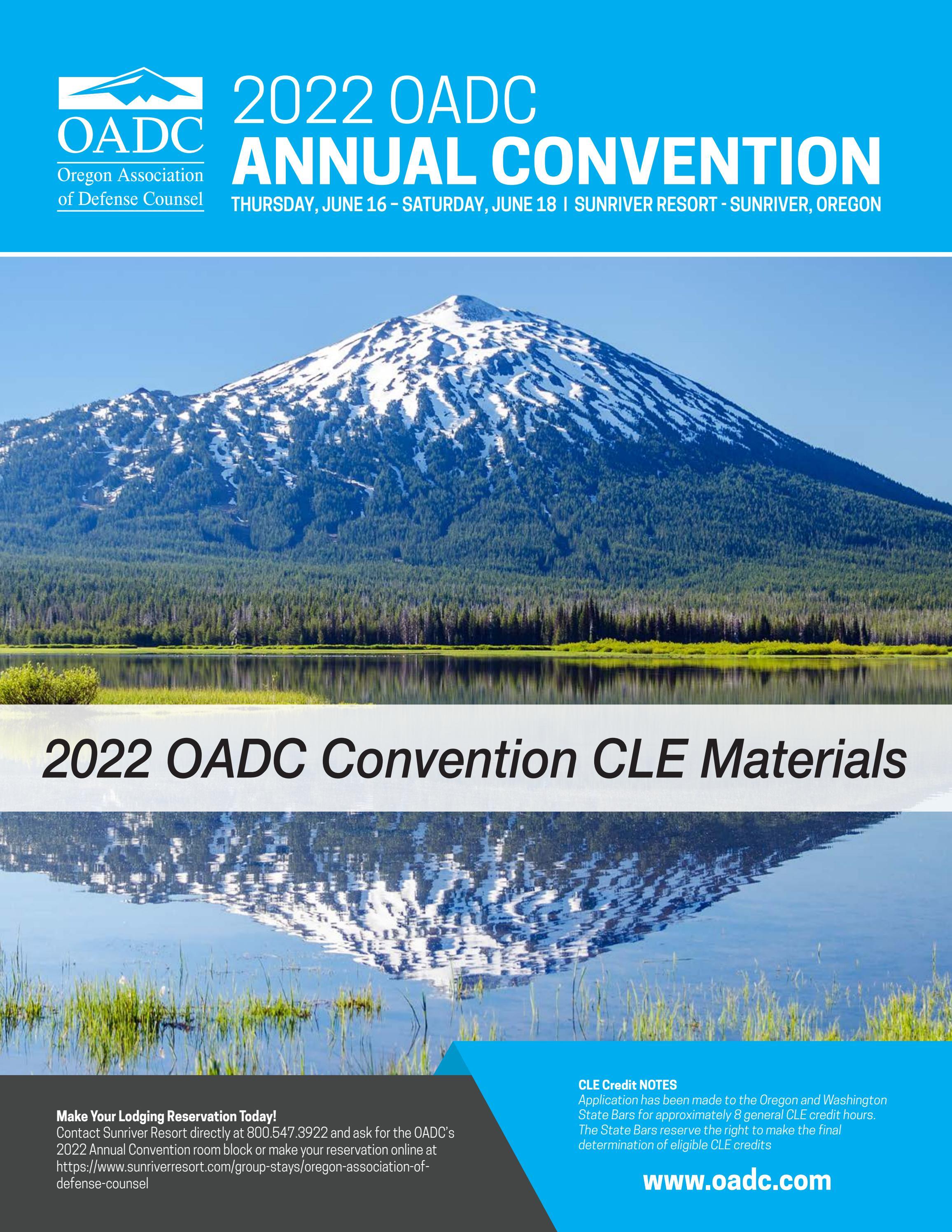 2022 OADC Convention CLE Book by oadccle - Issuu