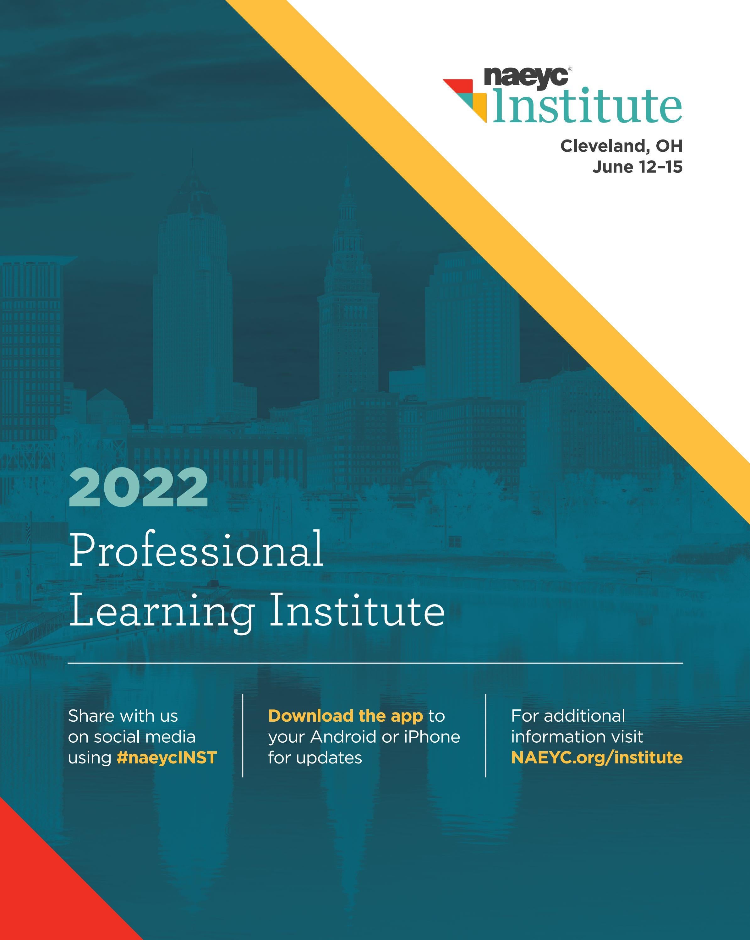 NAEYC s 2022 Professional Learning Institute Program By NAEYC Issuu