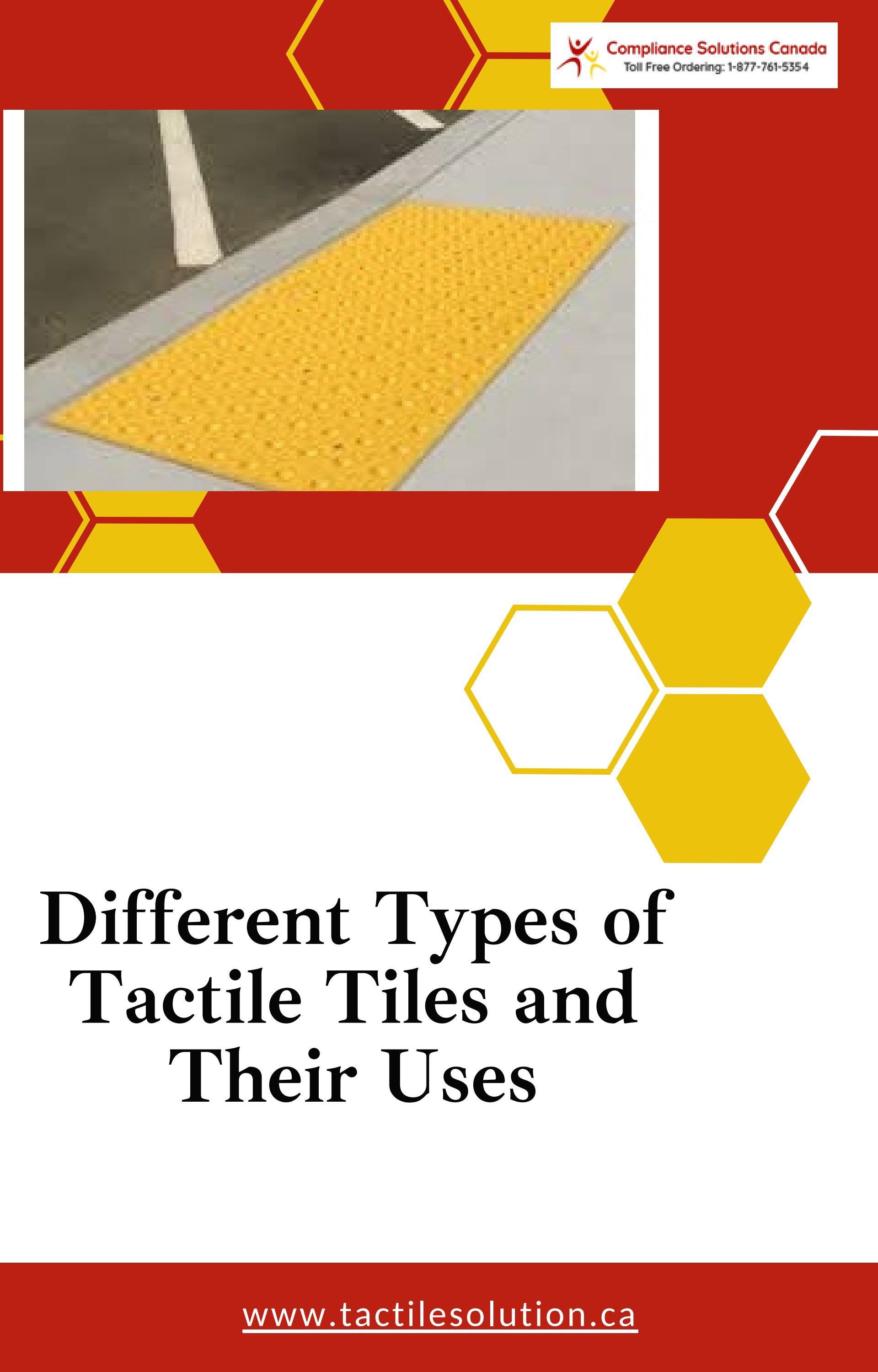 Different Types of Tactile Tiles and Their Uses by Tactile Solution - Issuu