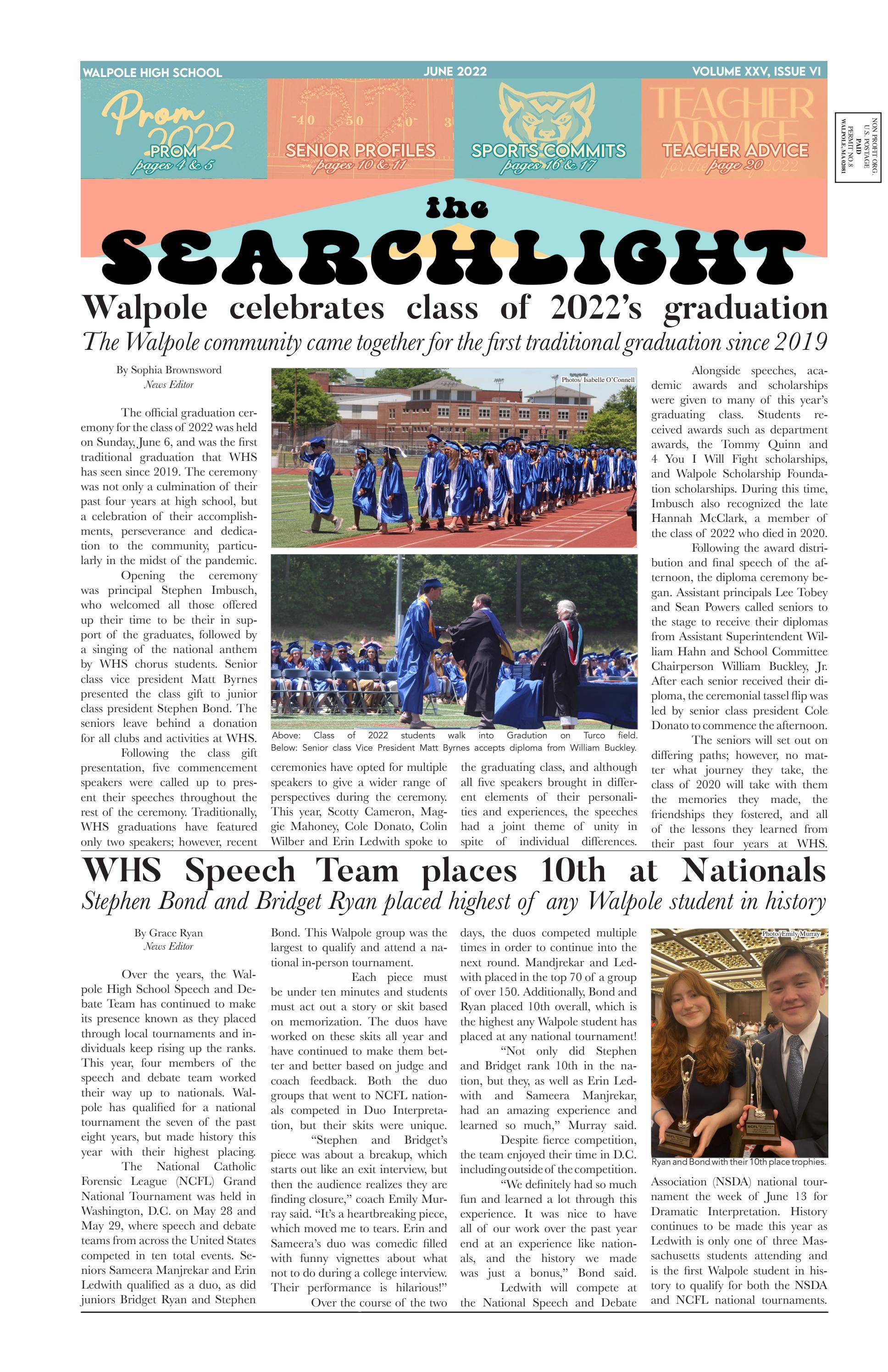 The Searchlight June 2022 by WHS Searchlight - Issuu