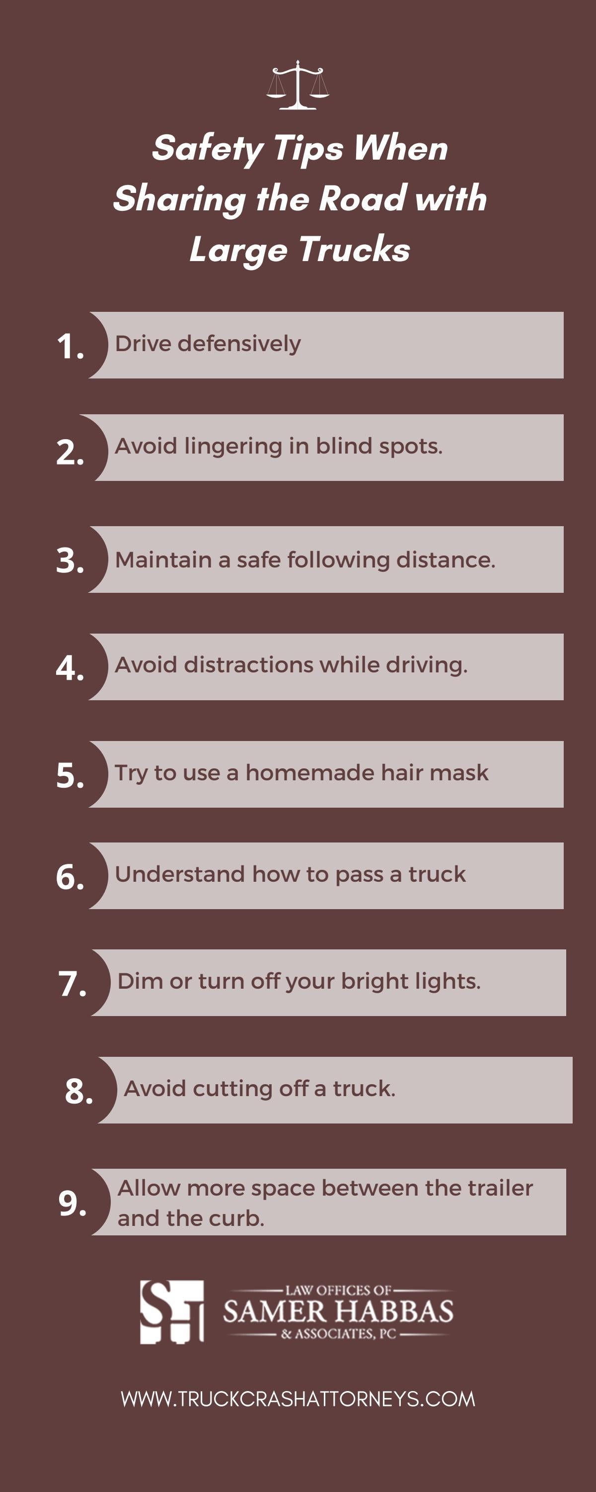 Safety Tips When Sharing the Road with Large Trucks by Truck Crash ...