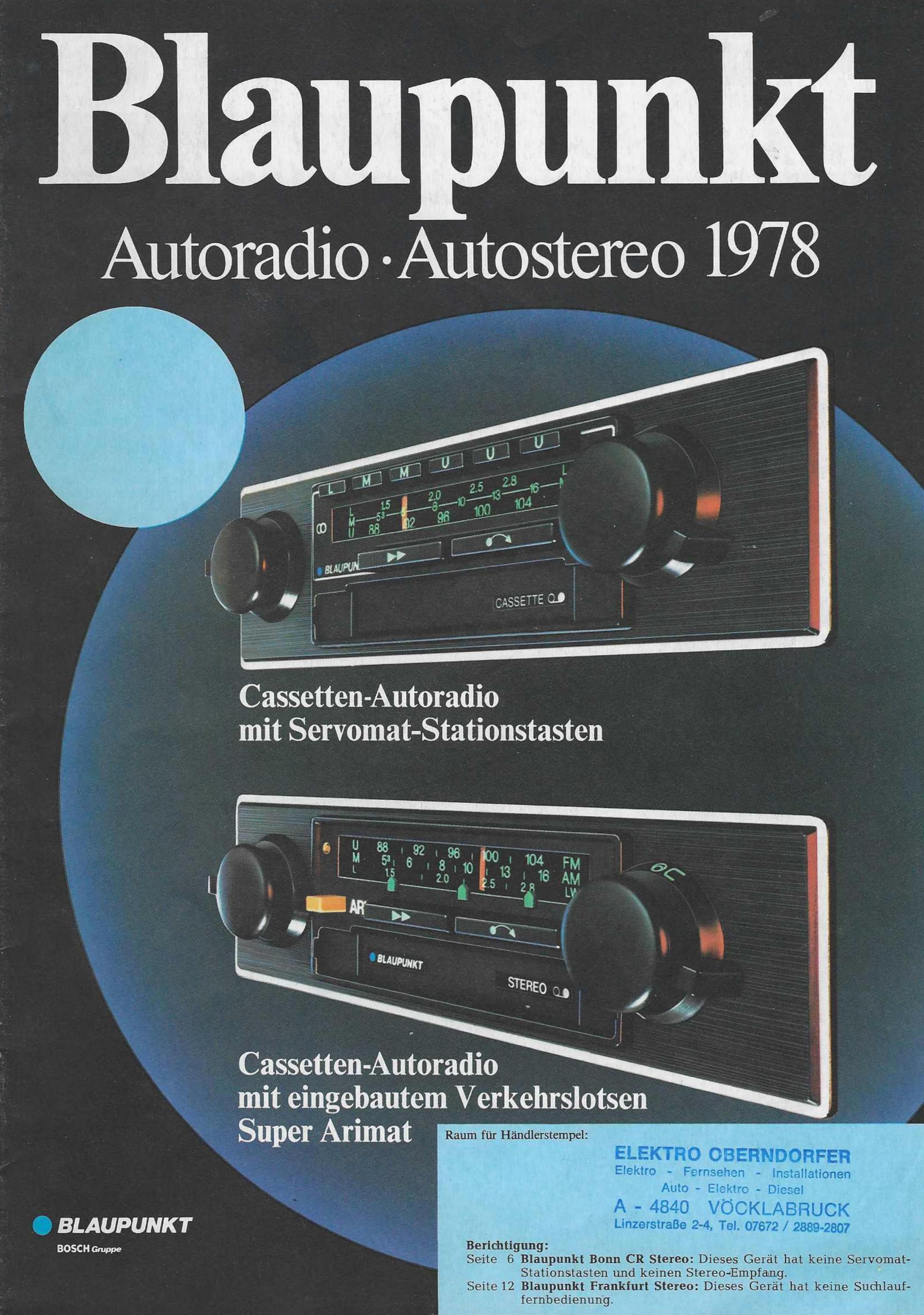 Blaupunkt 1978 Autoradio by Alex Chernyak - Issuu