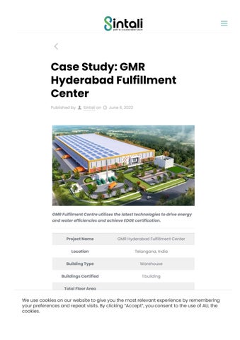 Case Study: GMR Hyderabad Fulfillment Center by gmraerocityhyderabad - Issuu