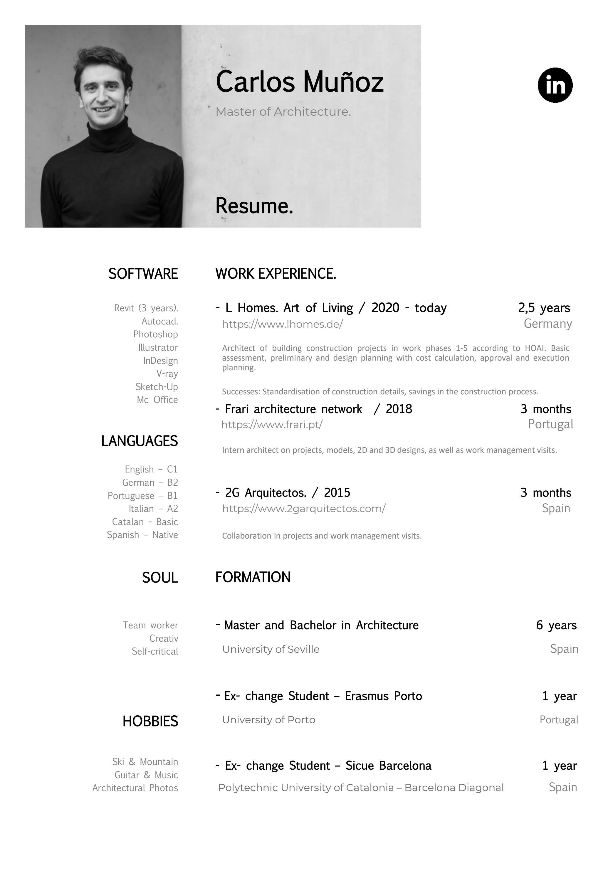 Resume_Carlos Muñoz by Carlos Muñoz - Issuu