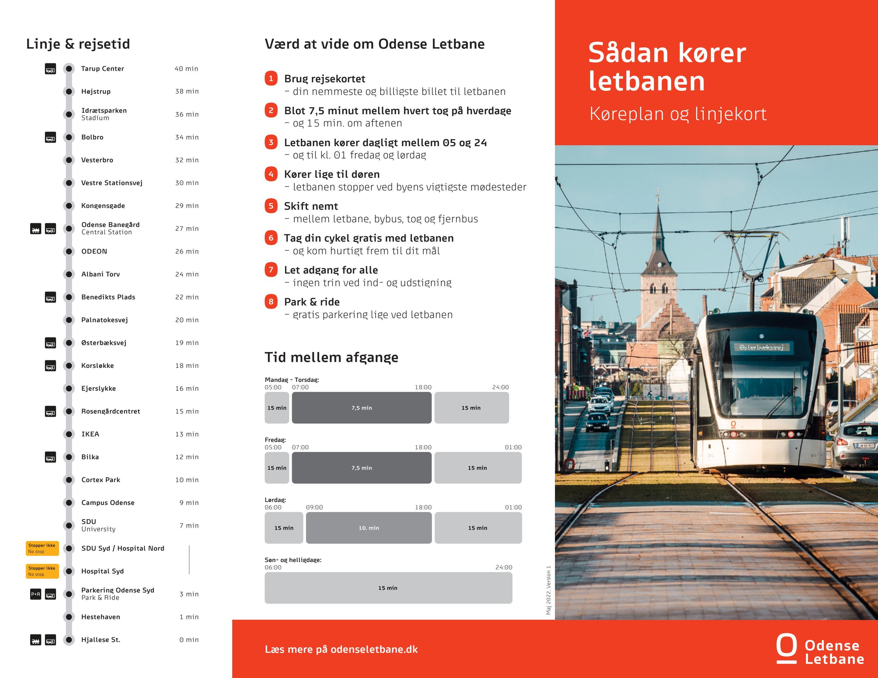 Odense Letbane - køreplan og linjekort by Odense Letbane - Issuu