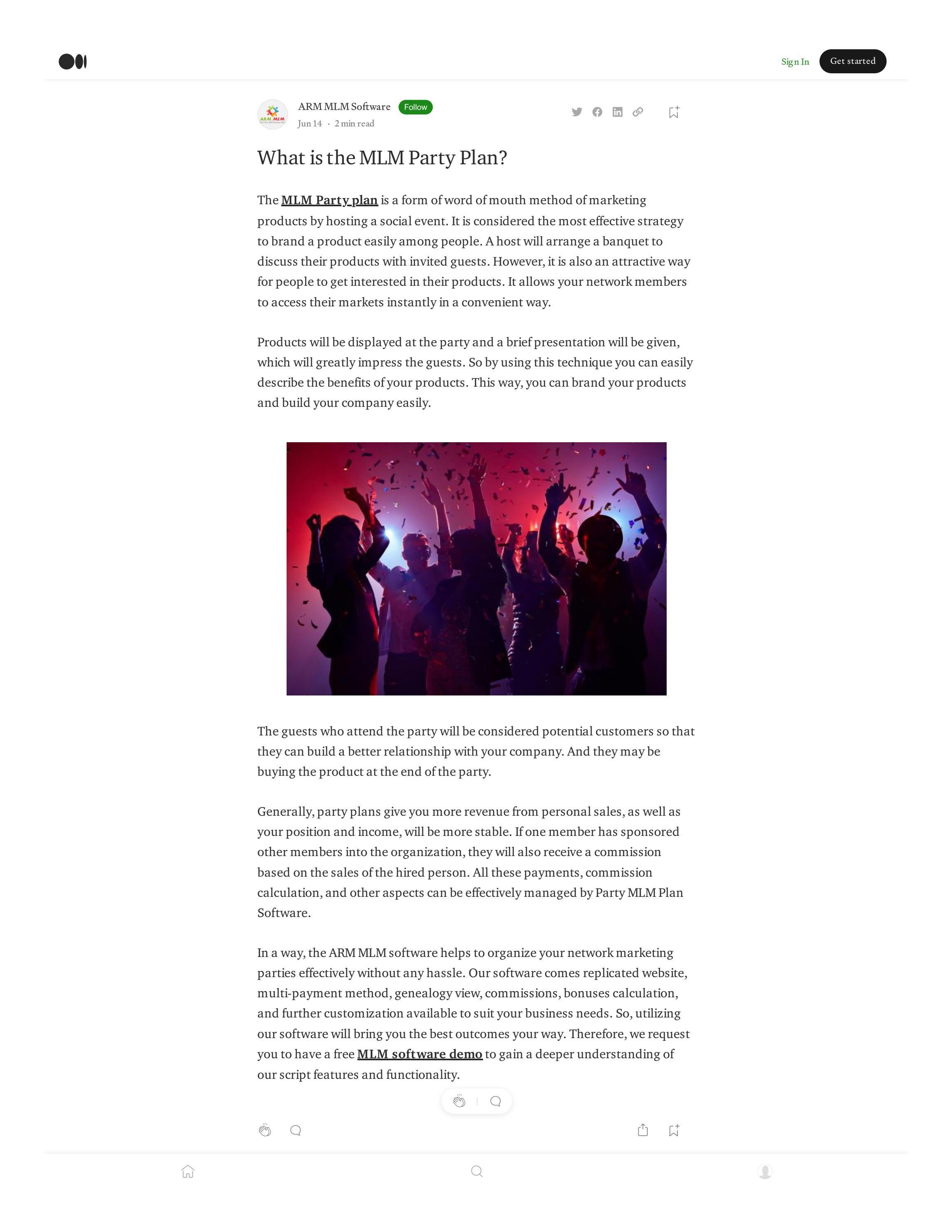 What is the MLM Party Plan? by ARM MLM software - Issuu