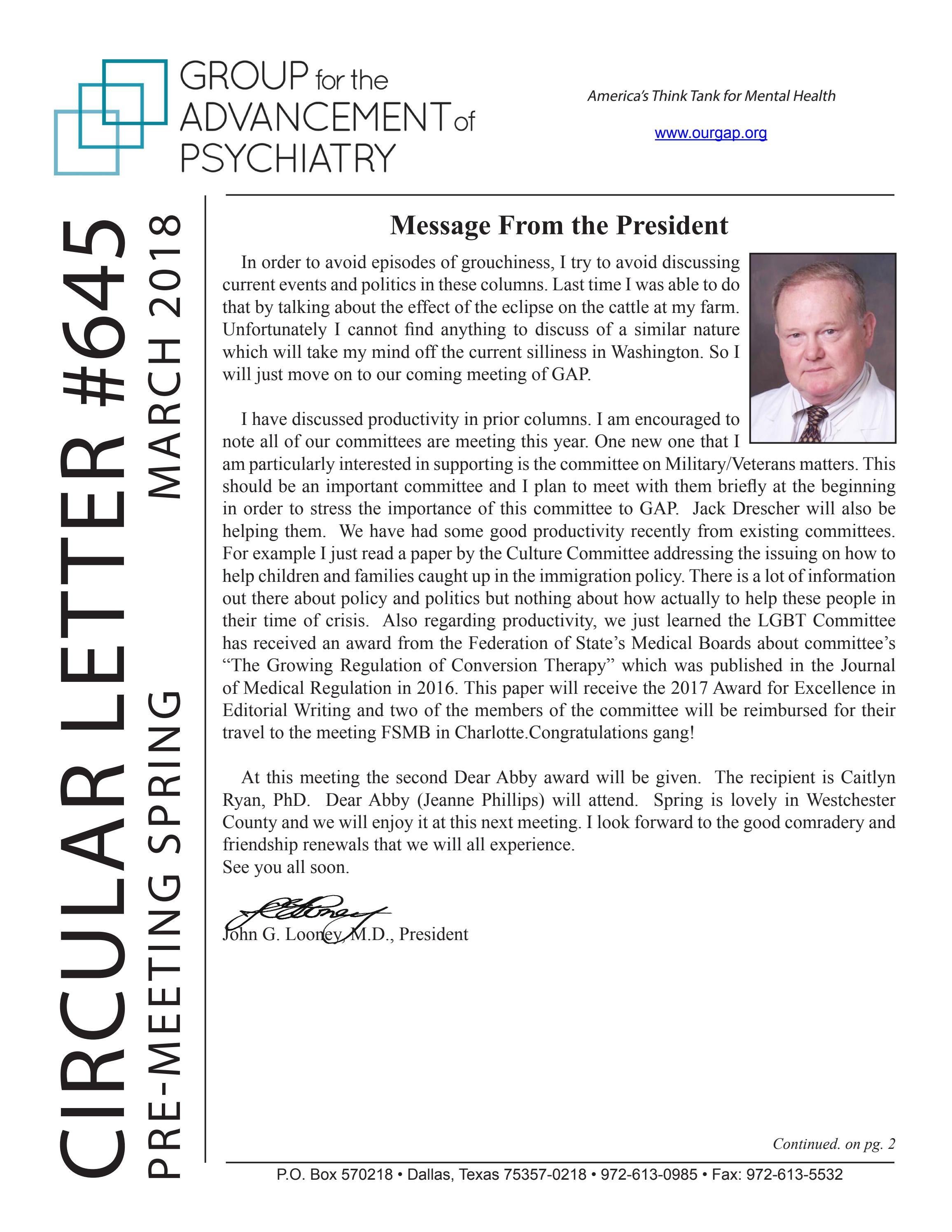 Circular Letter - #645 by articles - Issuu