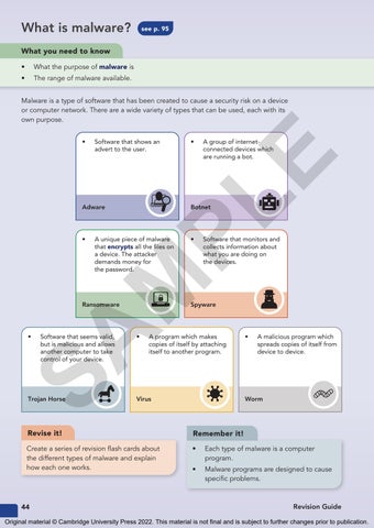 Cambridge Nationals IT Revision Guide and Workbook by Cambridge ...
