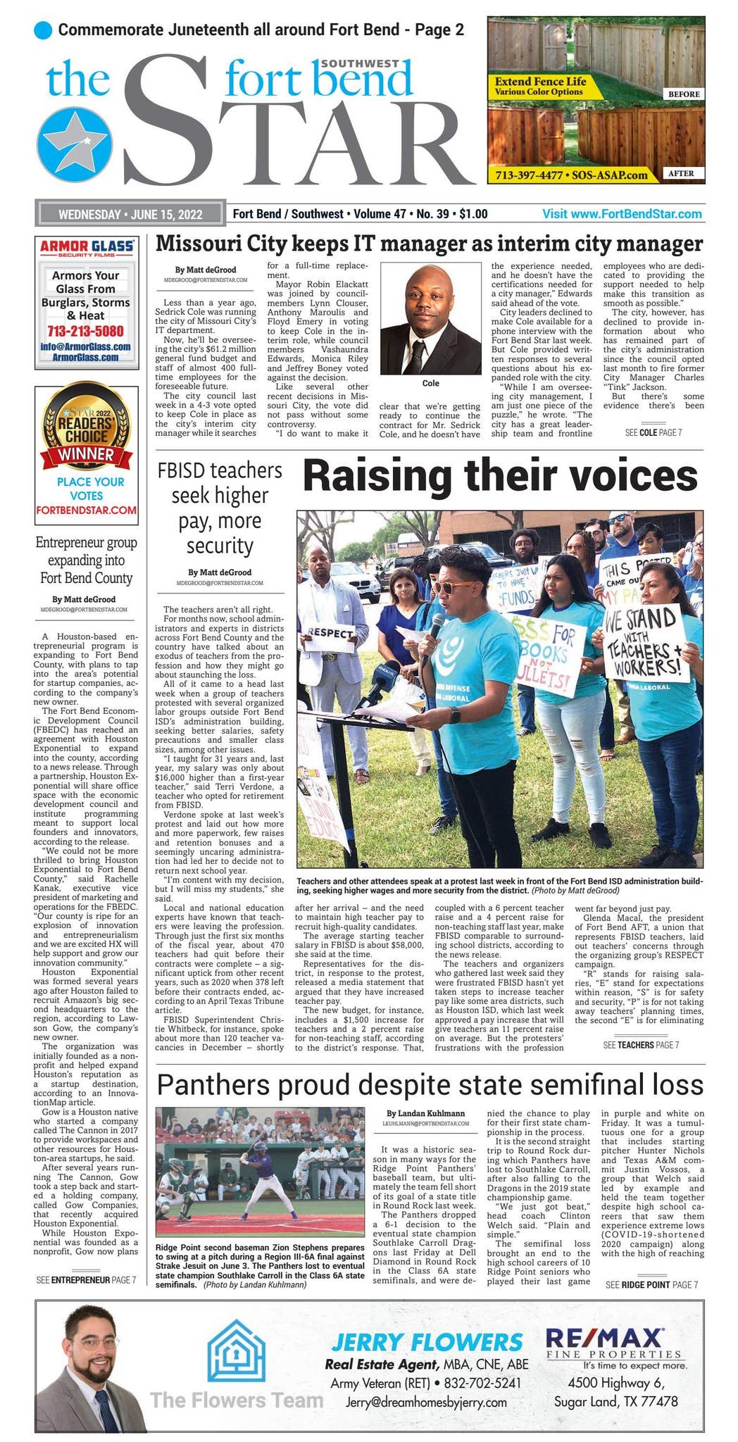 06-15-2022 EDITION OF THE FORT BEND STAR by Fort Bend Star | Fort Bend ...
